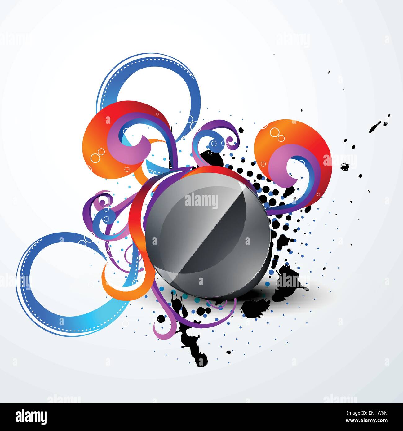 abstract vector circle shape background Stock Vector Image & Art - Alamy