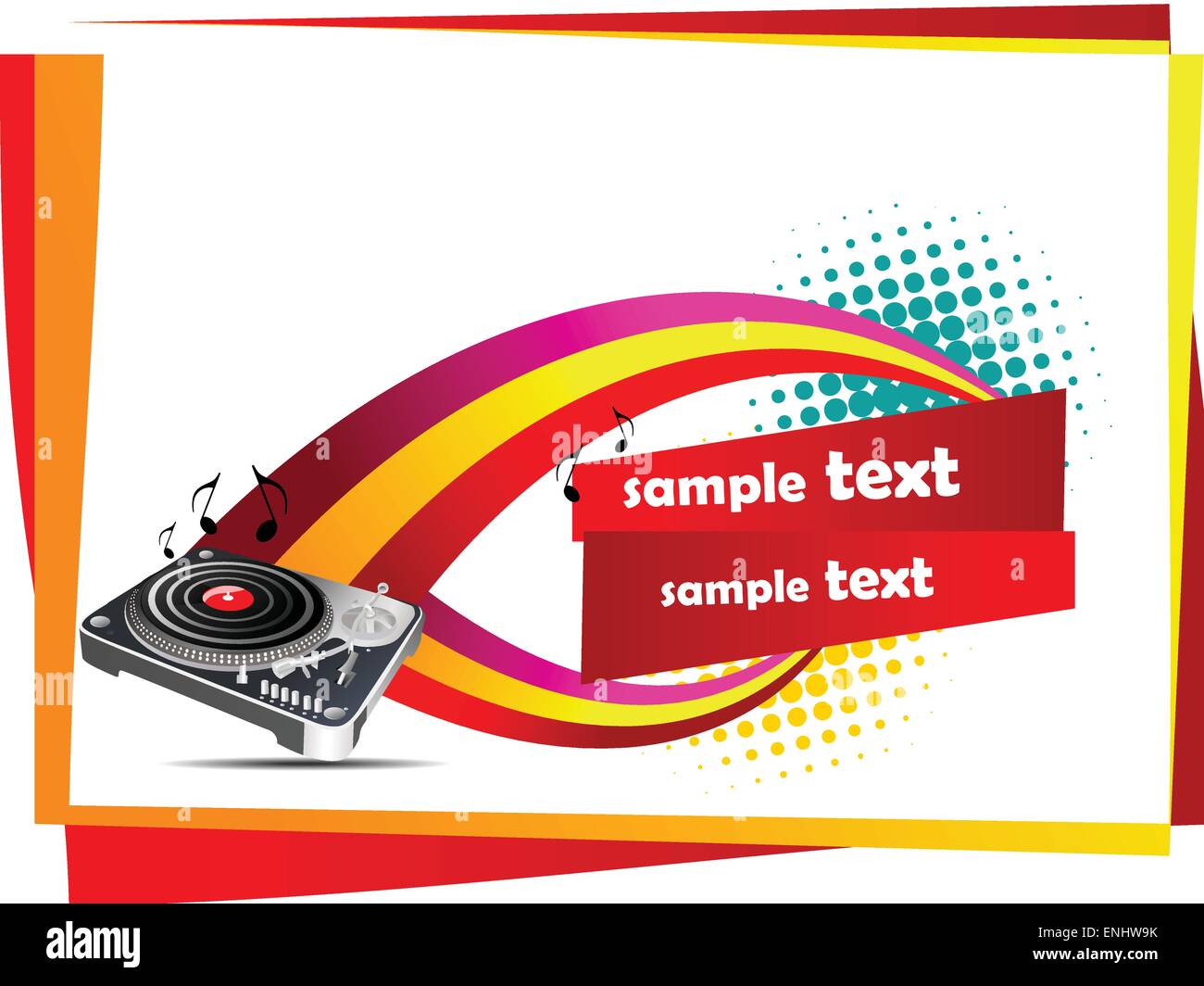 vector colorful music background illustration Stock Vector Image & Art ...