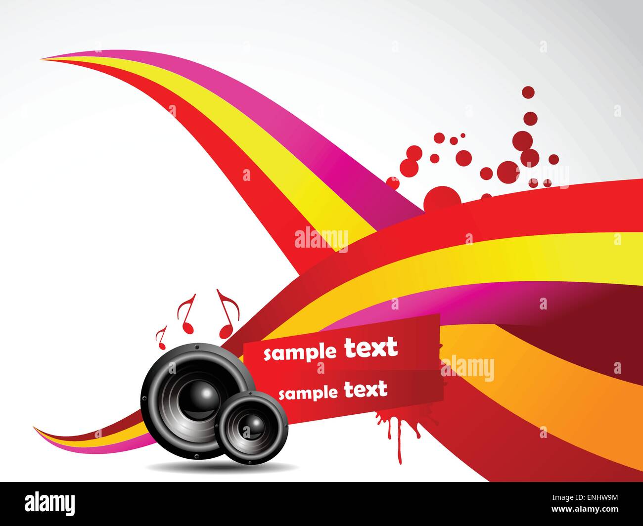 vector speaker design with wave around it Stock Vector Image & Art - Alamy