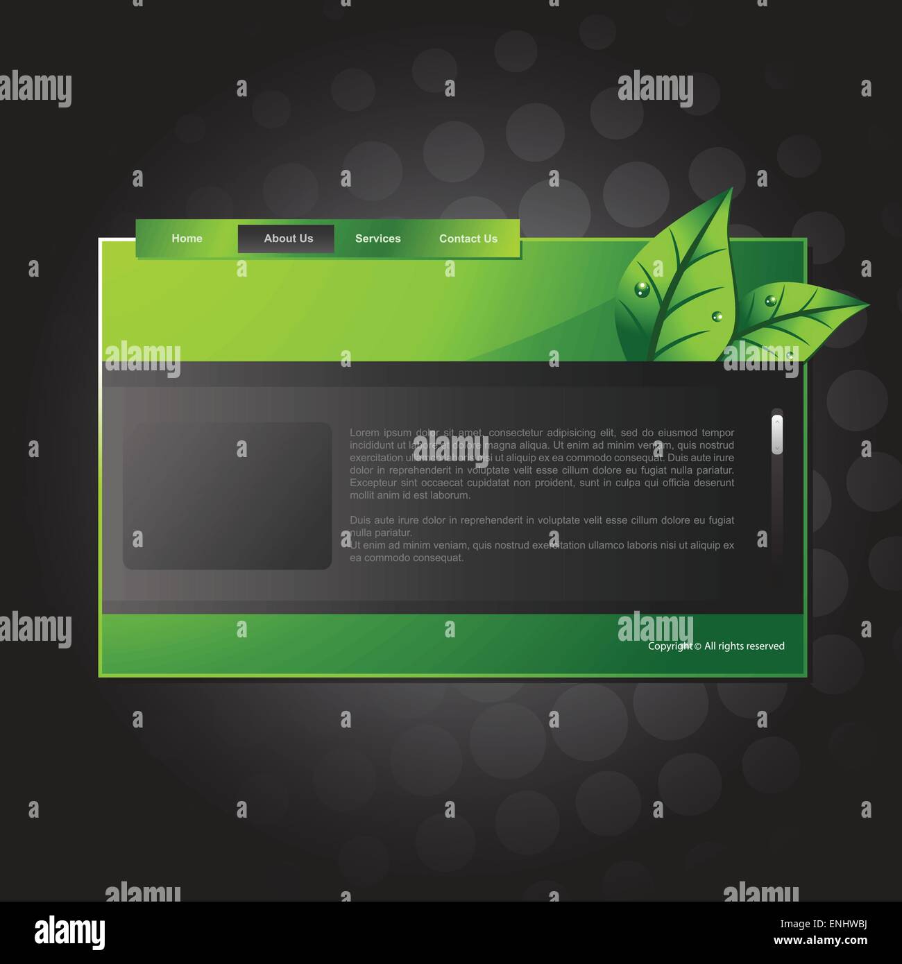 vector editable website template design Stock Vector Image & Art - Alamy