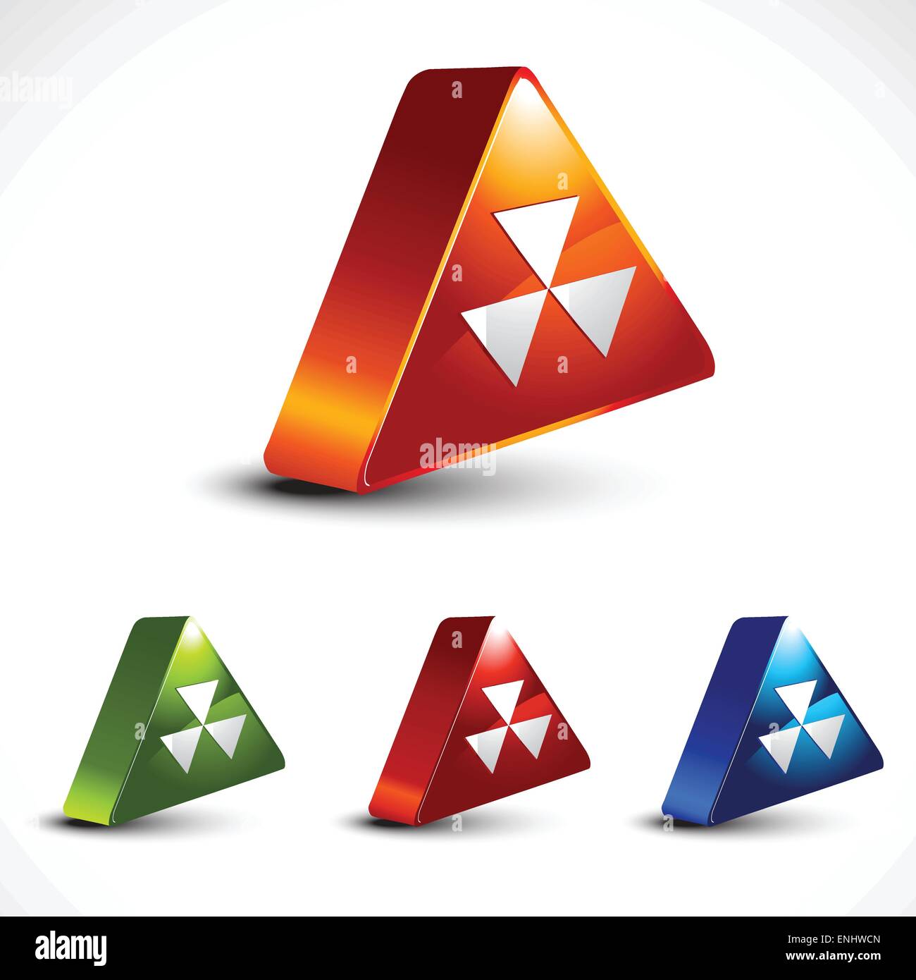 Vector hazard icon shape hi-res stock photography and images - Alamy