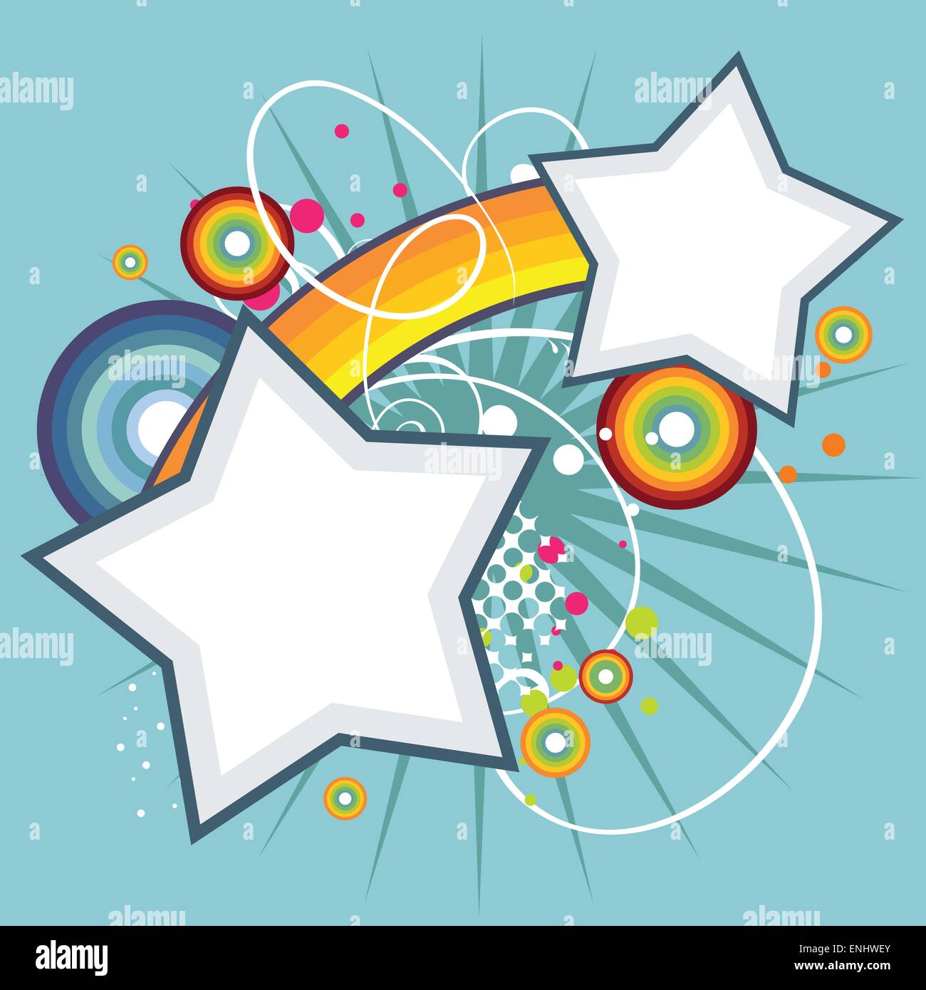 abstract star funky vector background Stock Vector Image & Art - Alamy