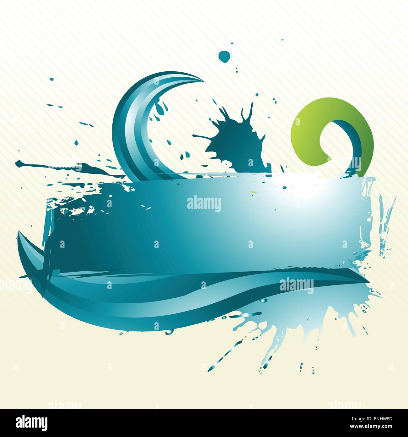 vector grunge box with wave Stock Vector Image & Art - Alamy