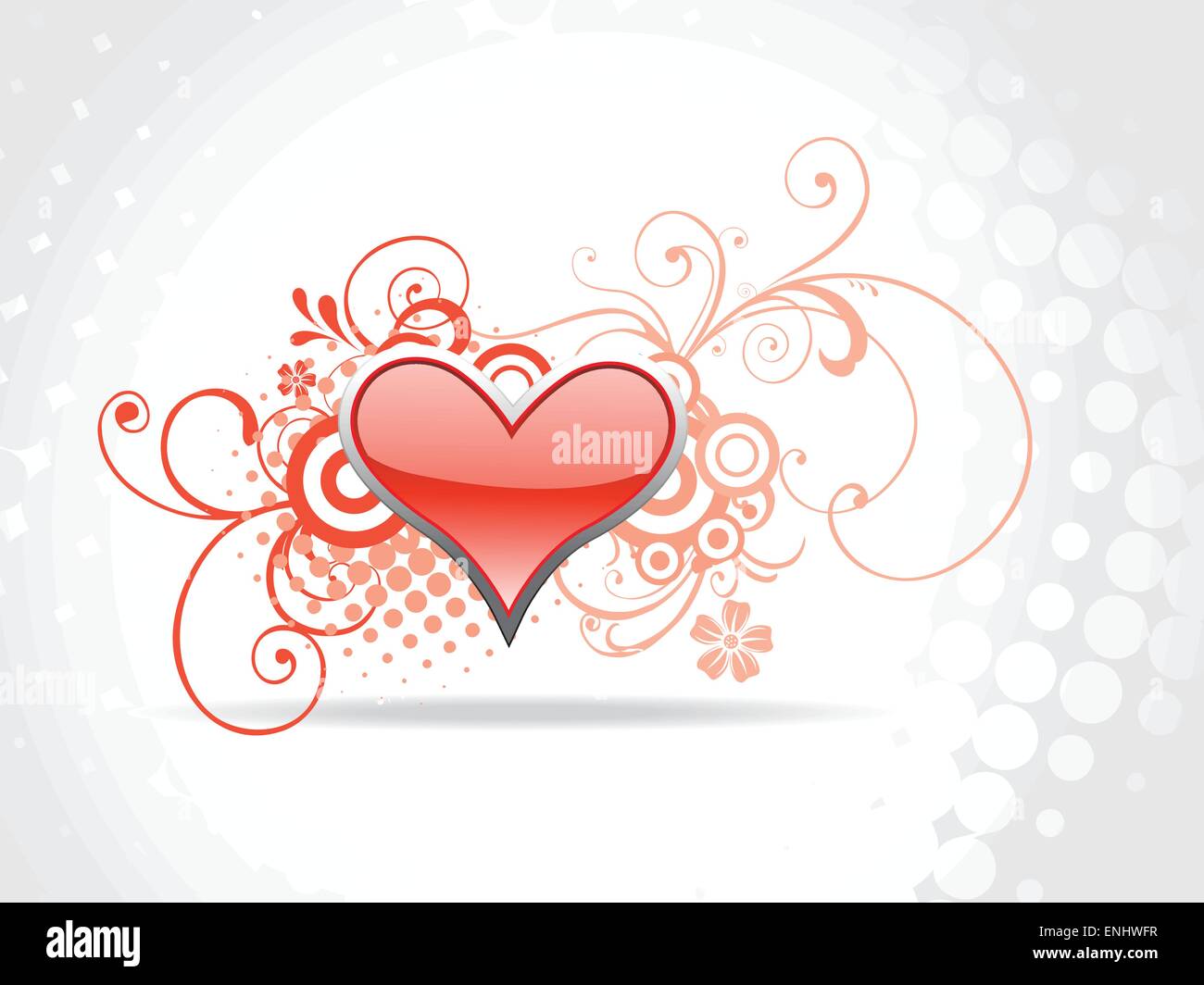 beautiful heart background art Stock Vector Image & Art - Alamy