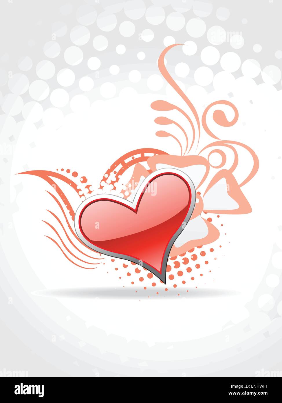 beautiful heart background art Stock Vector Image & Art - Alamy
