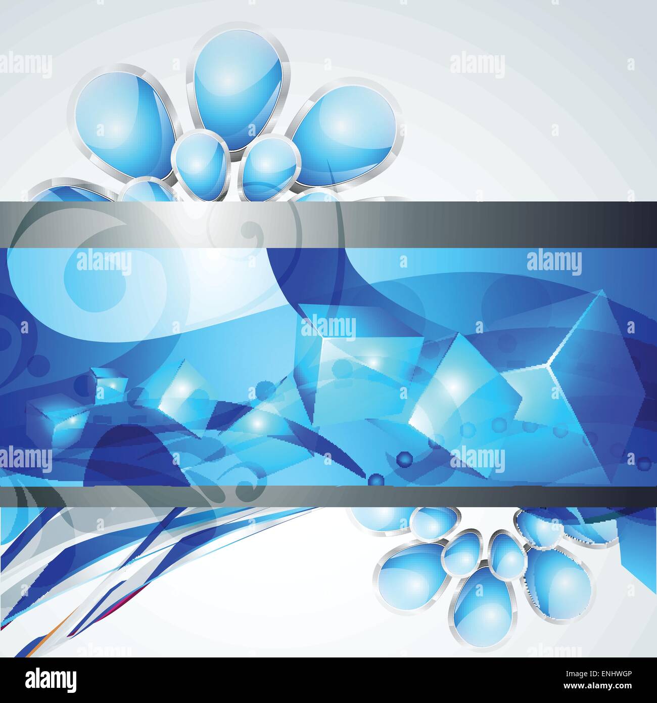 stylish blue color vector background design Stock Vector Image & Art ...