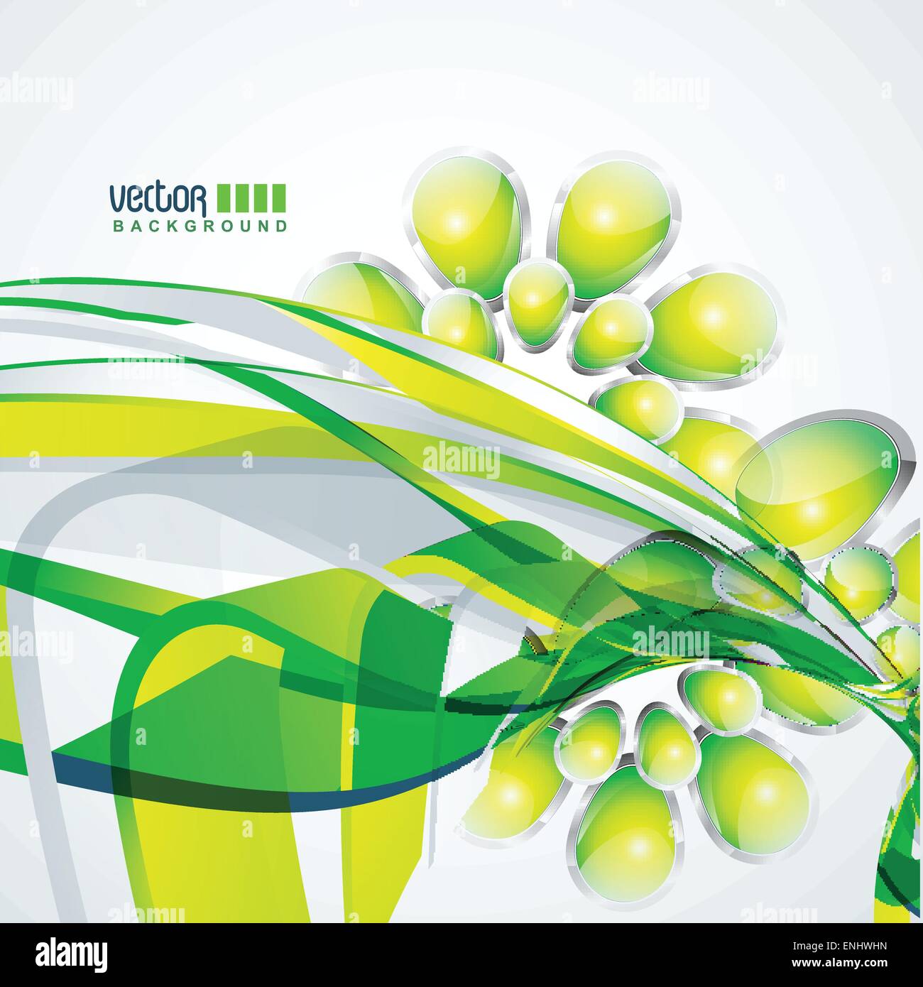 vector green wave design art Stock Vector Image & Art - Alamy