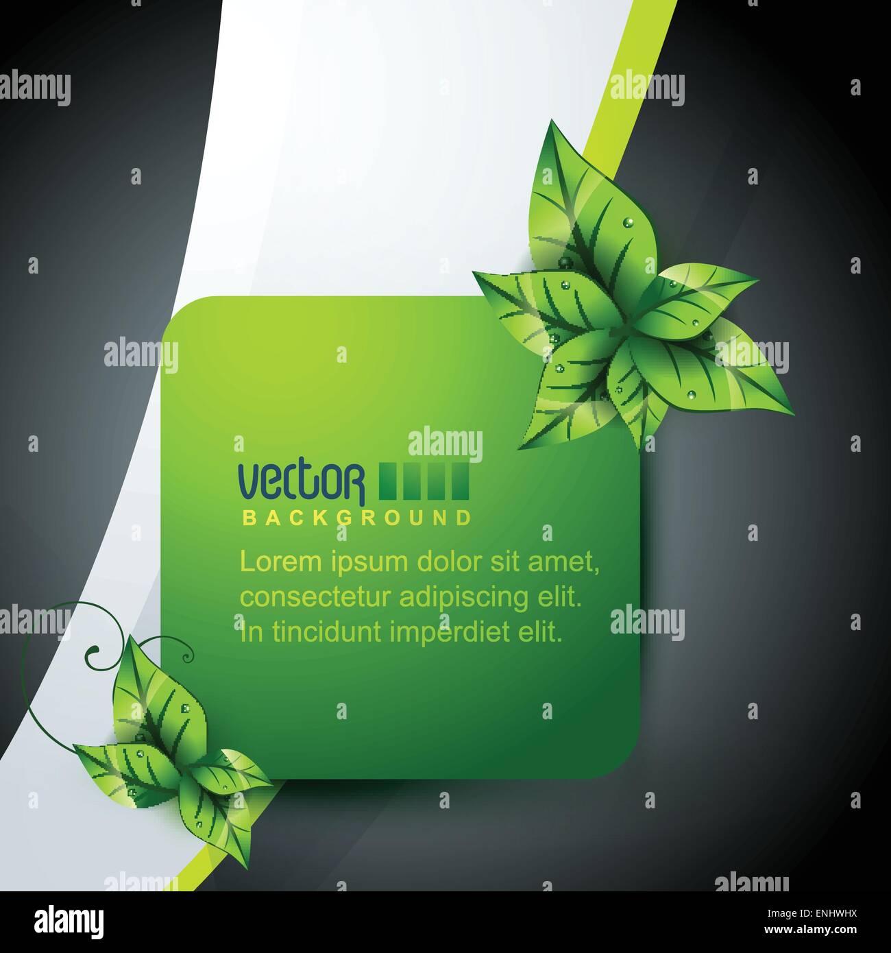 vector green leaf design art Stock Vector Image & Art - Alamy