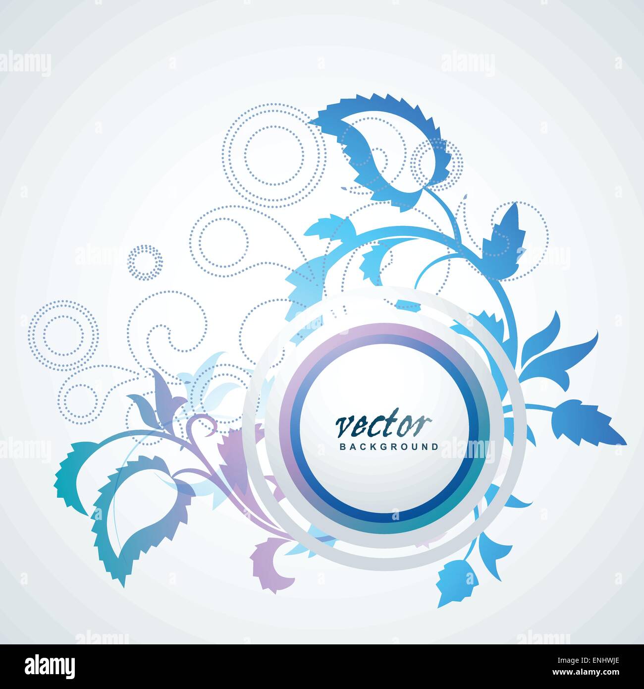 beautiful floral background with space for your text Stock Vector Image ...