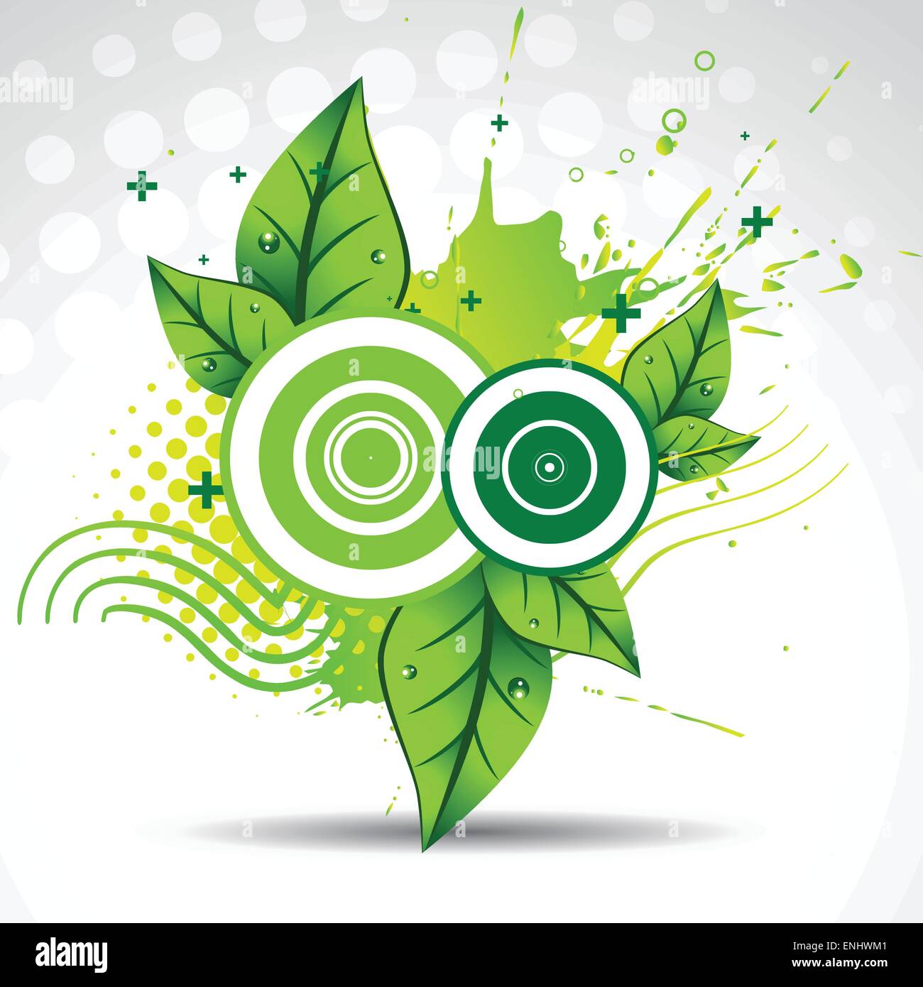 vector abstract leaf design illustration Stock Vector Image & Art - Alamy