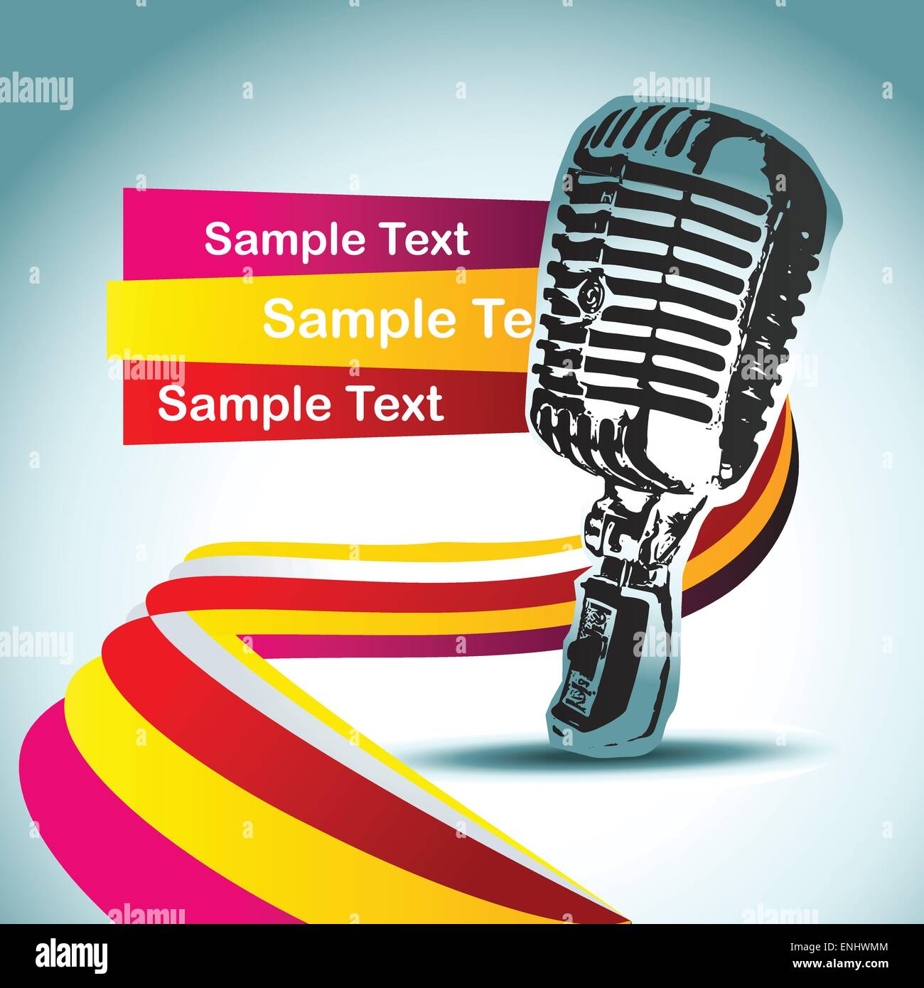 abstract vector mic background illustration Stock Vector Image & Art ...