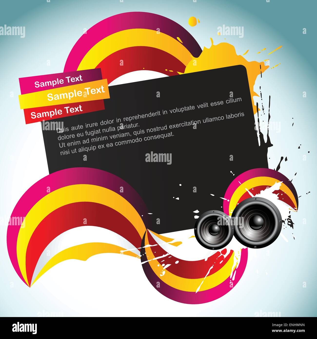 vector colorful music background illustration Stock Vector Image & Art ...