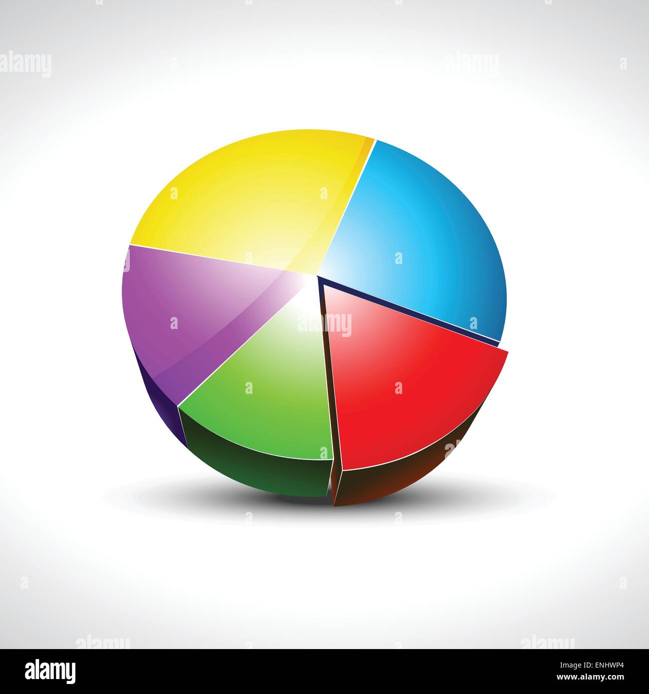 shiny colorful pie graph vector icons Stock Vector Image & Art - Alamy