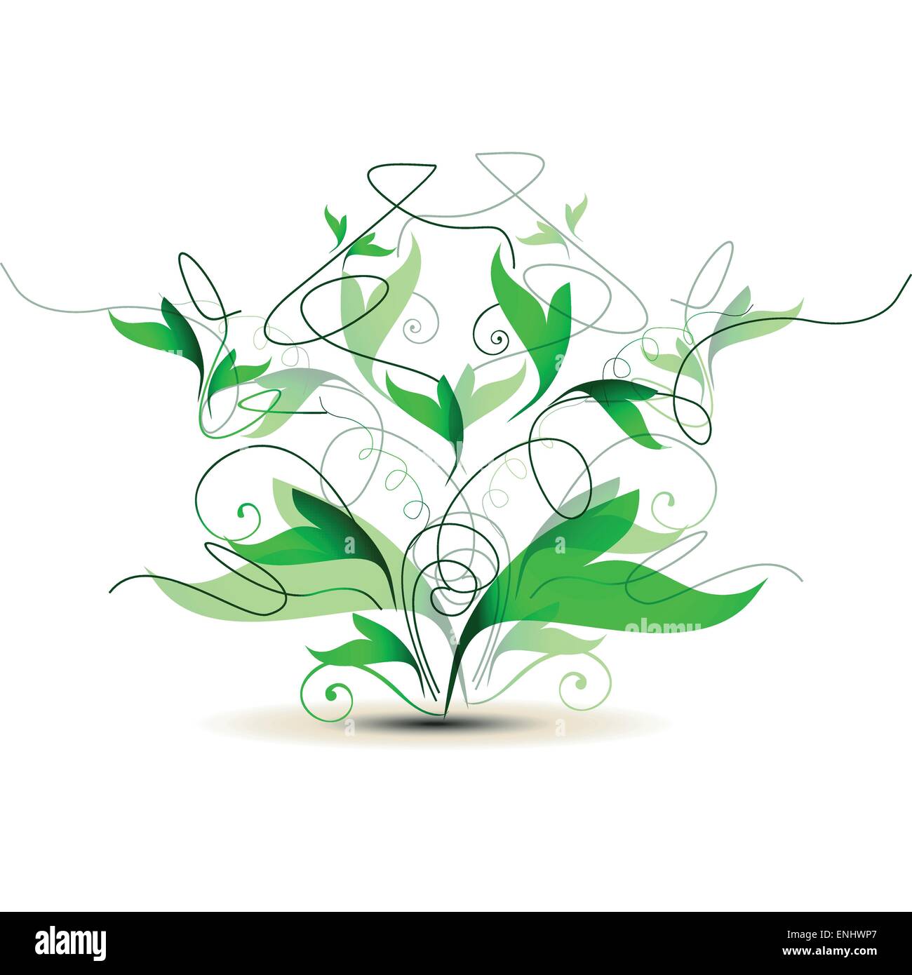 vector abstract leaf design artwork Stock Vector Image & Art - Alamy