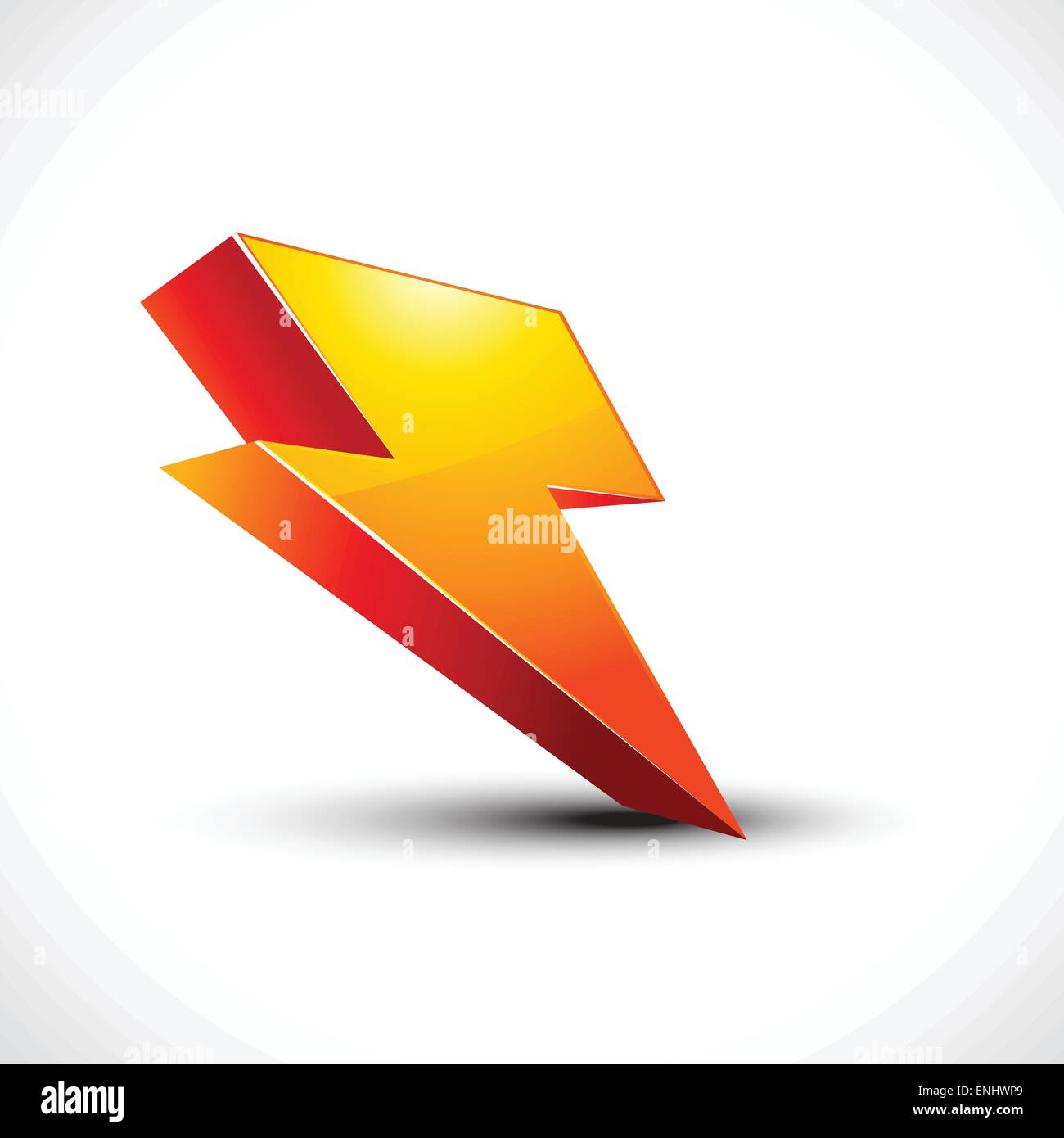 vector electricity 3d icon on white Stock Vector Image & Art - Alamy