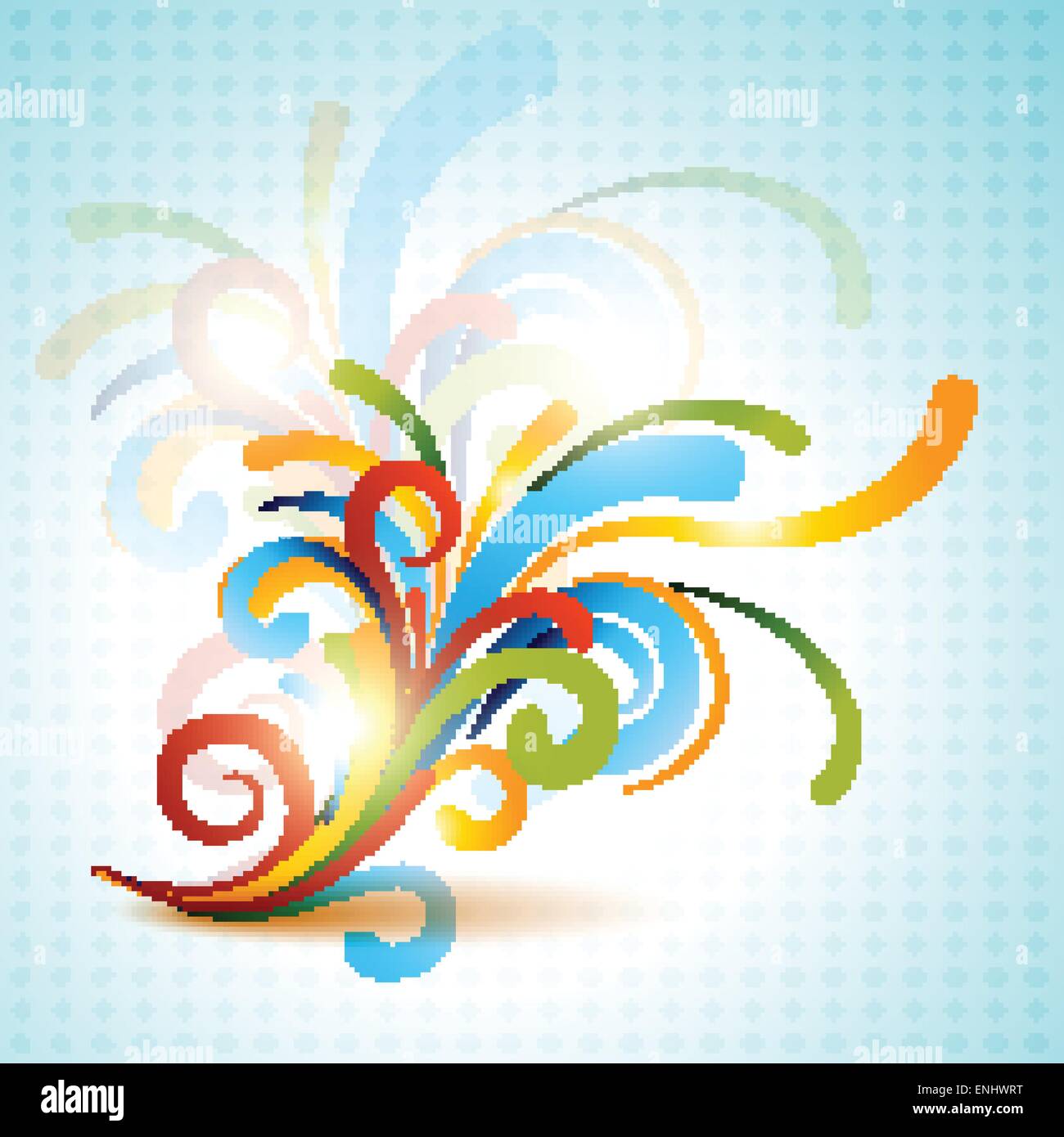colorful floral design illustration artwork Stock Vector Image & Art ...