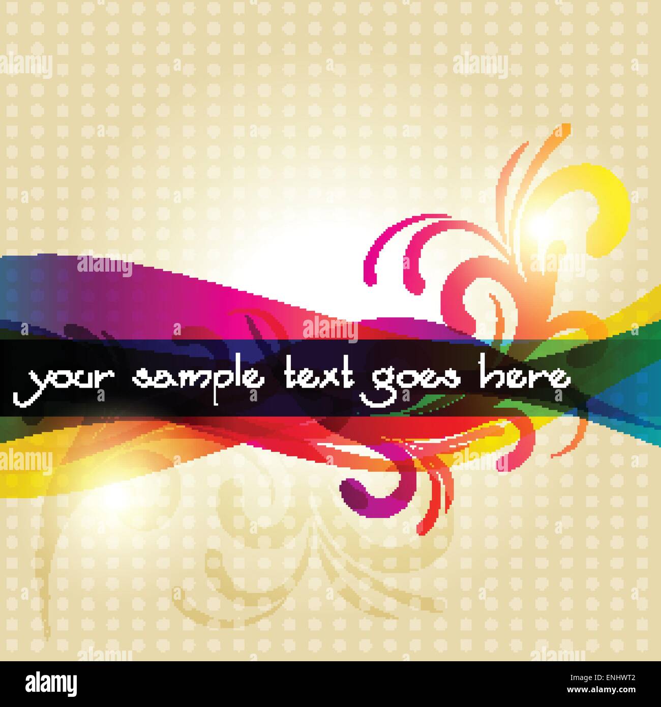 vector colorful floral background design Stock Vector Image & Art - Alamy