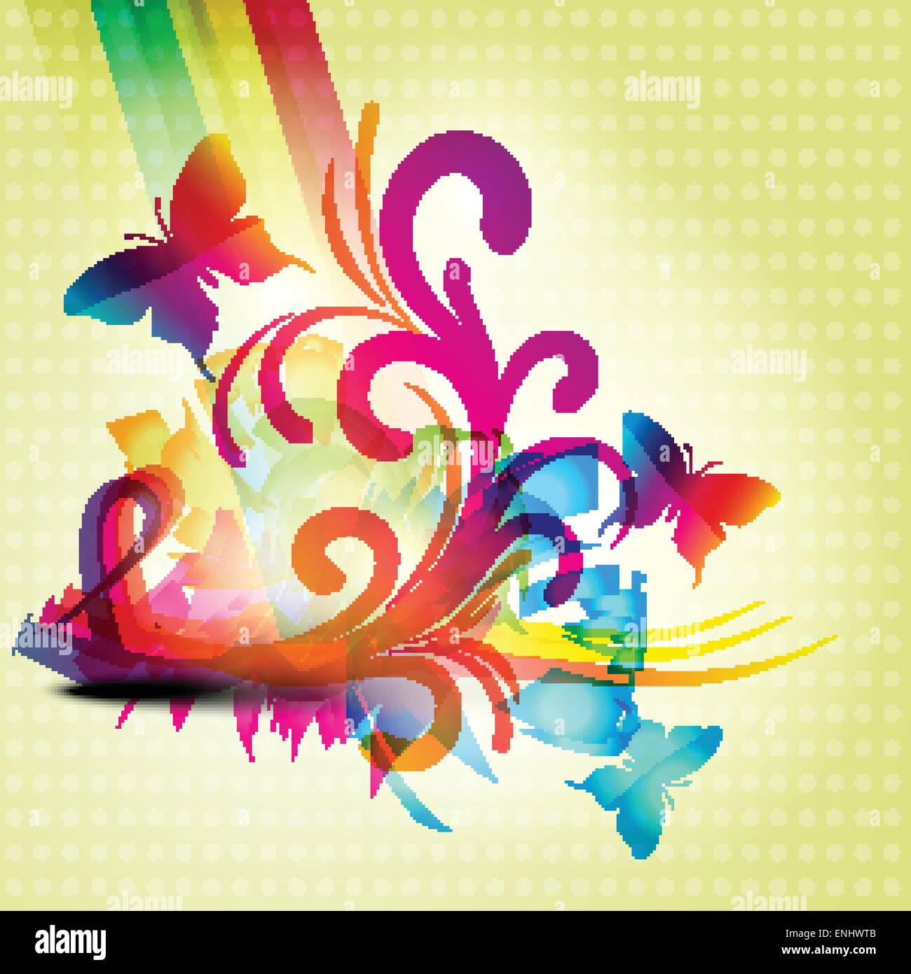 abstract butterfly background design illustration Stock Vector Image ...