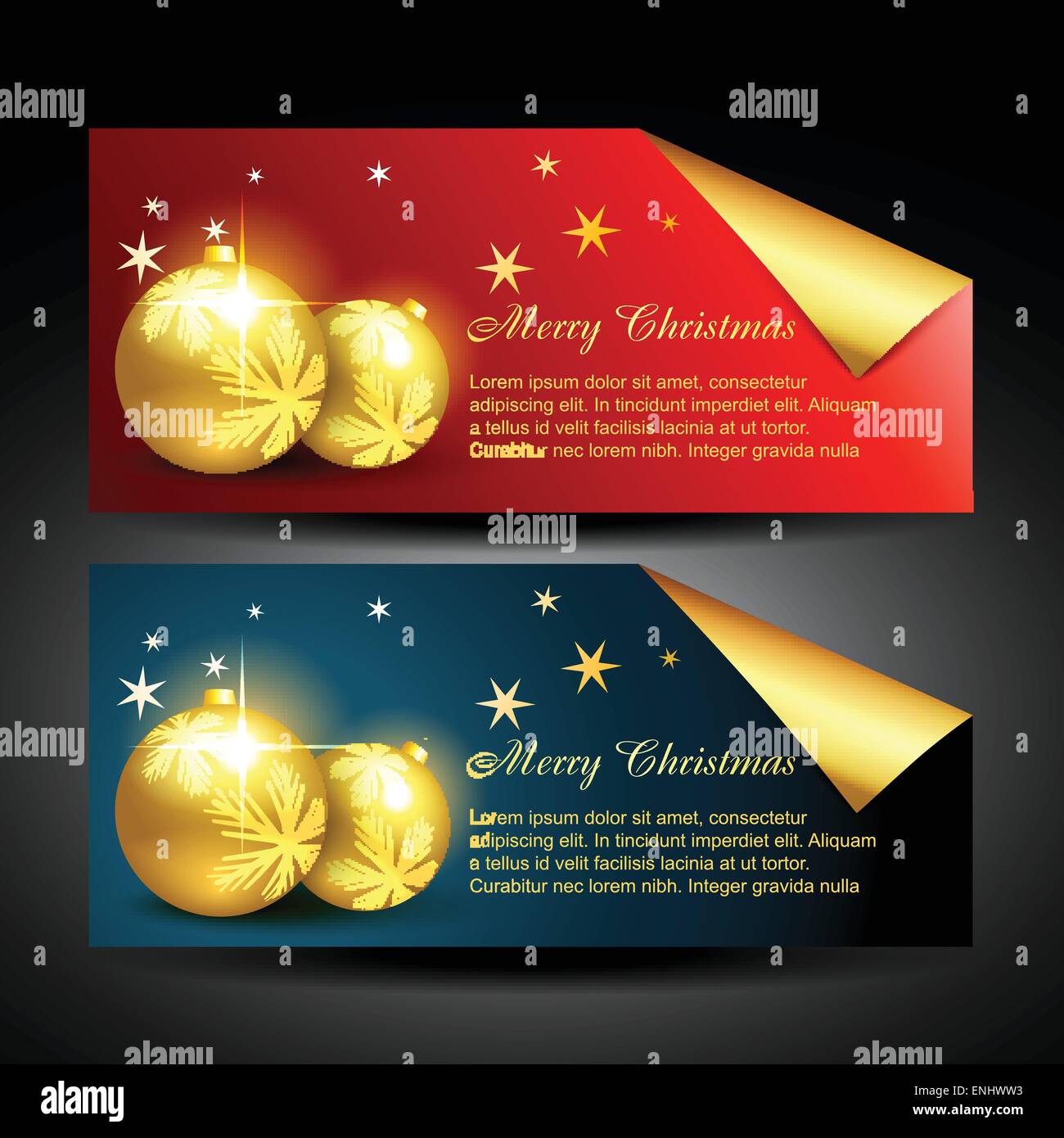vector stylish christmas balls label design Stock Vector Image & Art ...