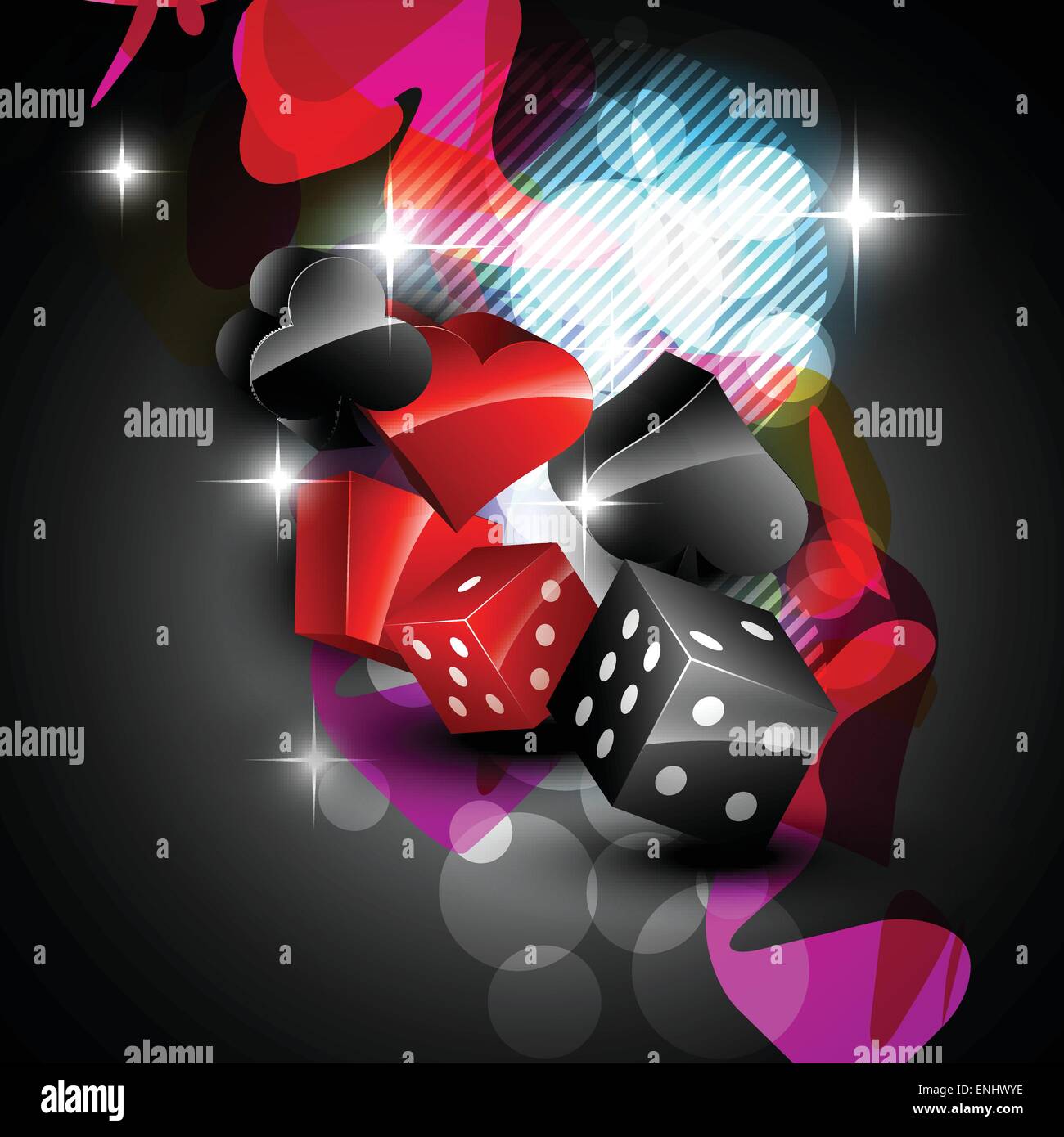vector abstract casino design element Stock Vector Image & Art - Alamy