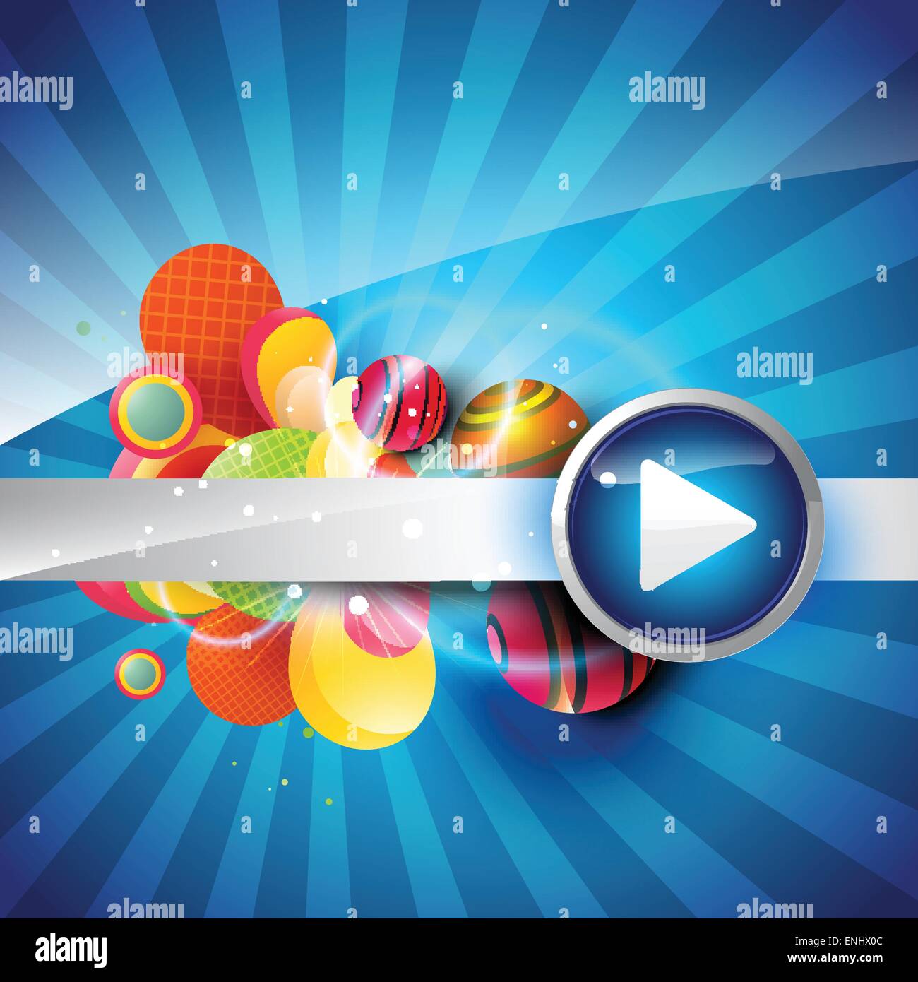 vector play button with abstract background Stock Vector Image & Art ...