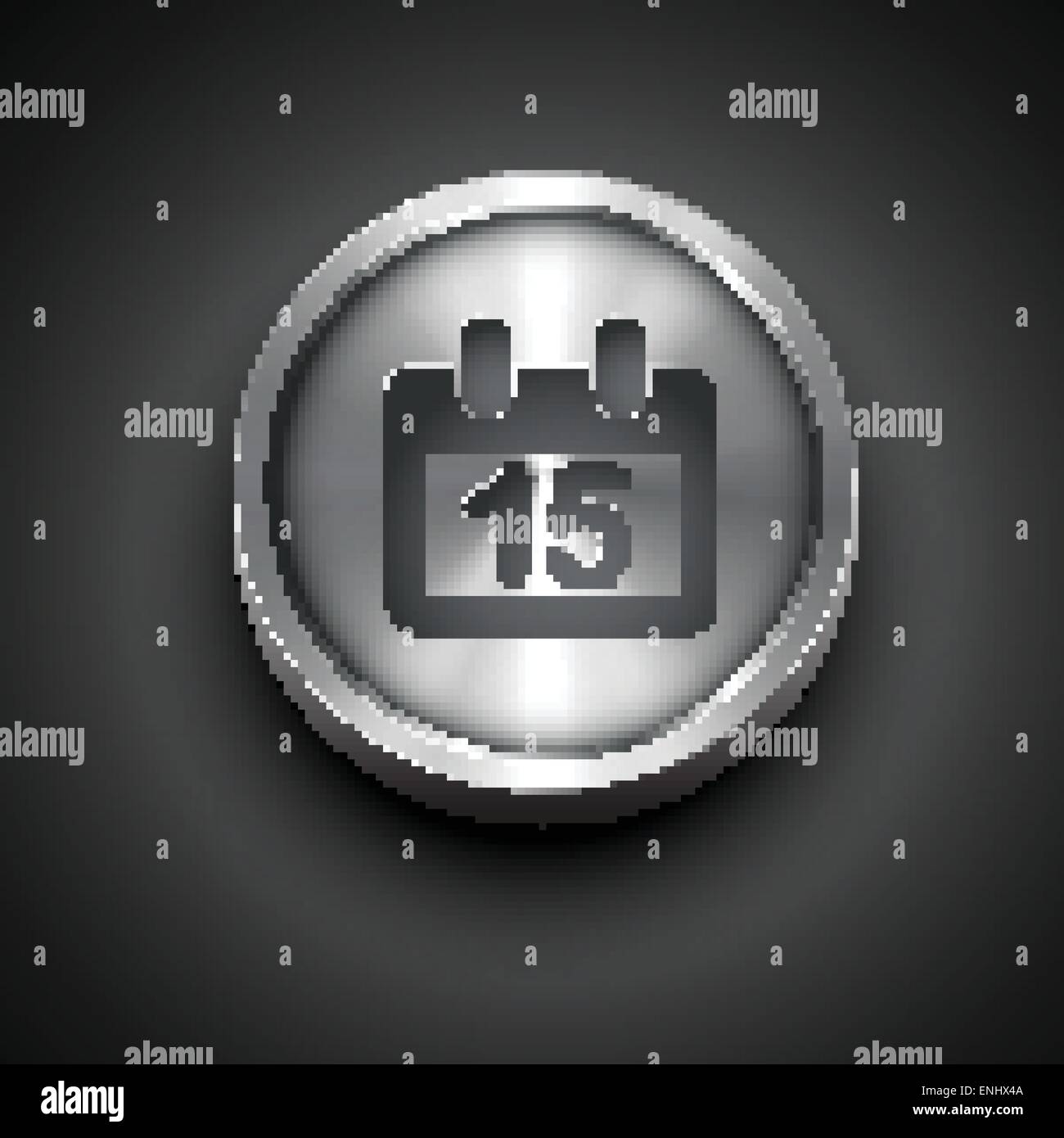 vector metallic calendar icon design Stock Vector Image & Art - Alamy