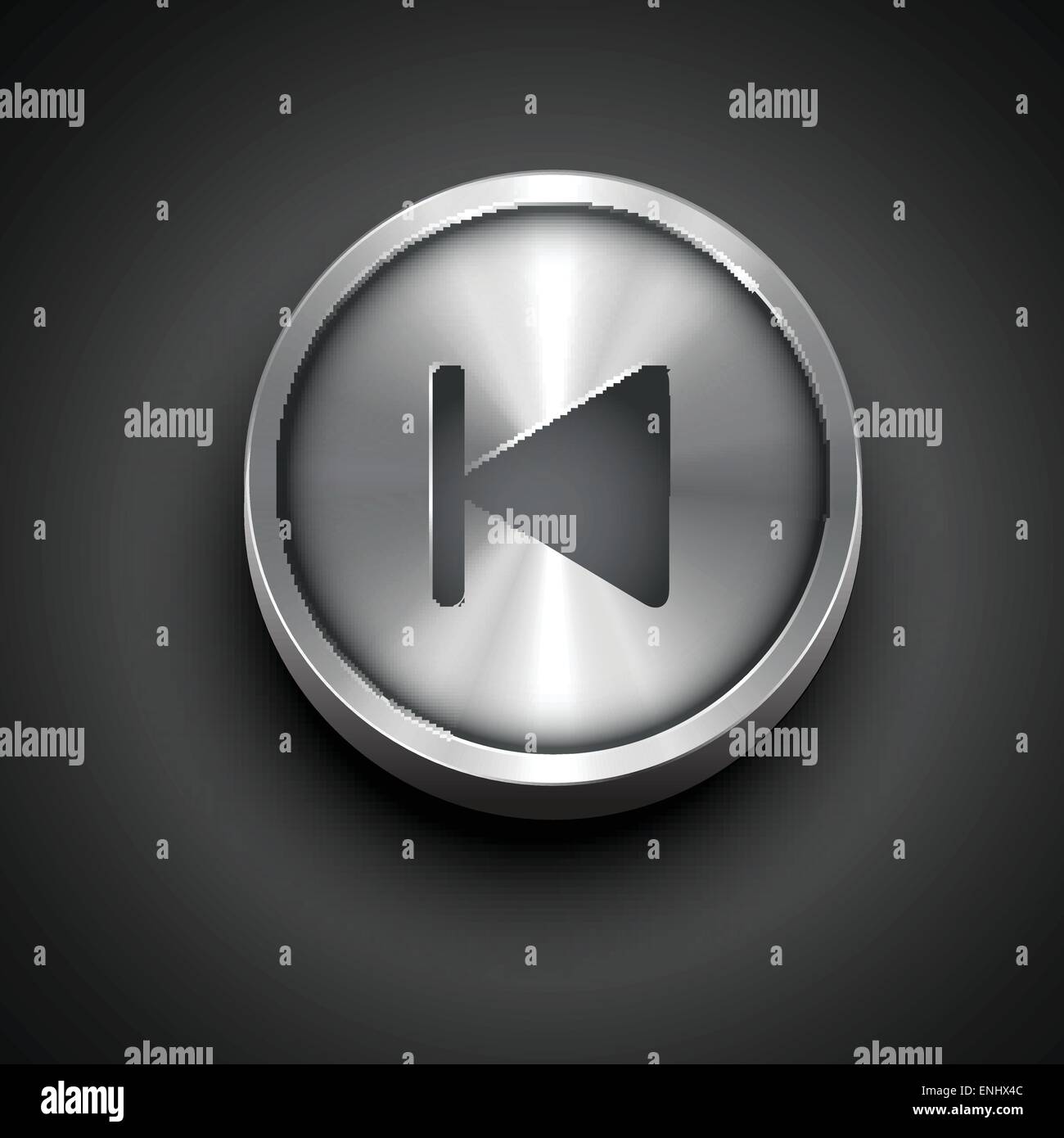vector previous metallic icon design Stock Vector Image & Art - Alamy