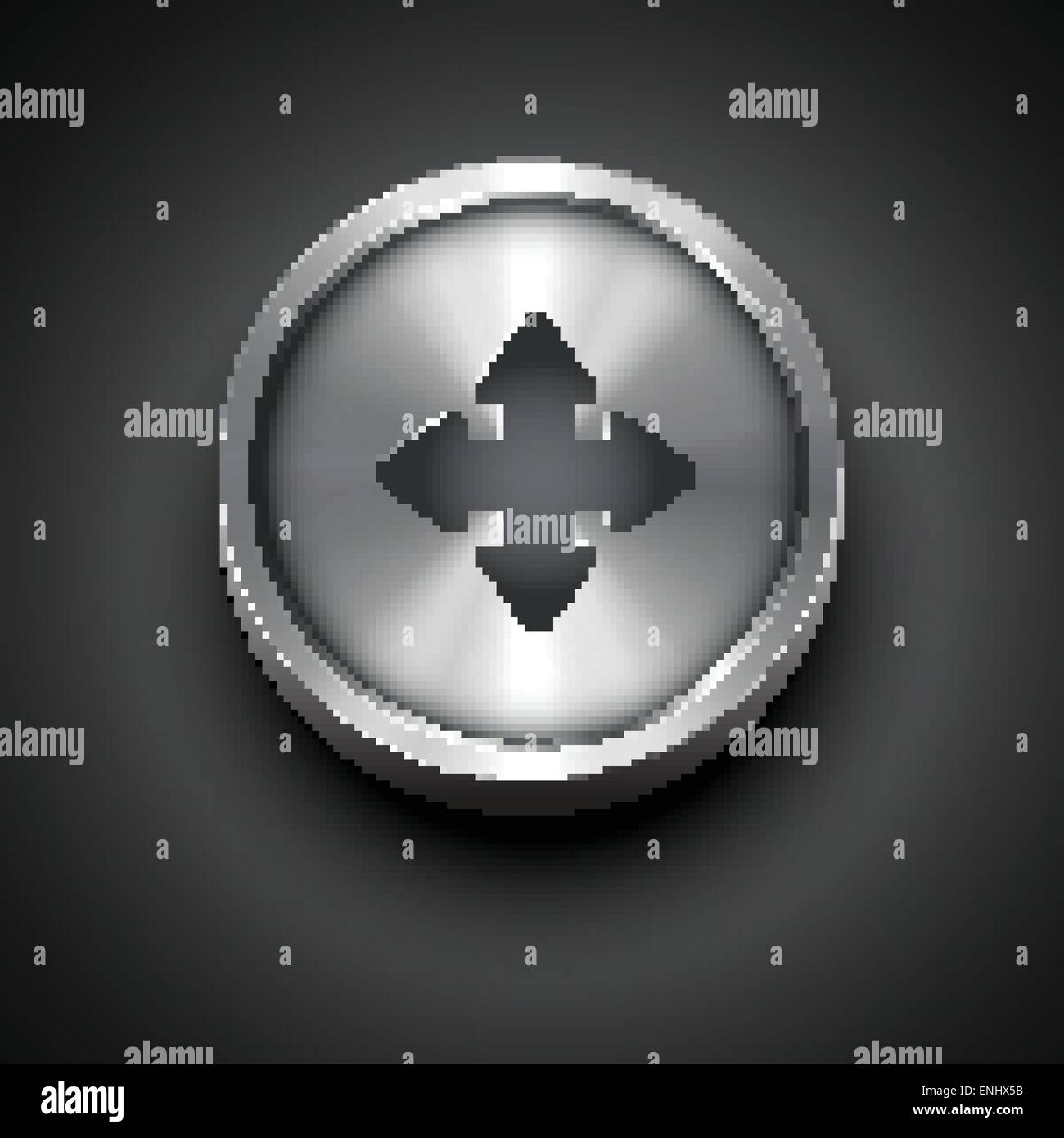 vector pointer metallic icon design Stock Vector Image & Art - Alamy