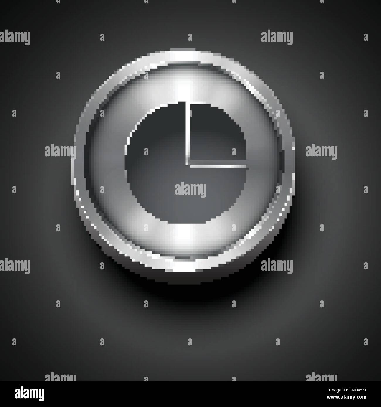vector graph metallic icon design Stock Vector Image & Art - Alamy