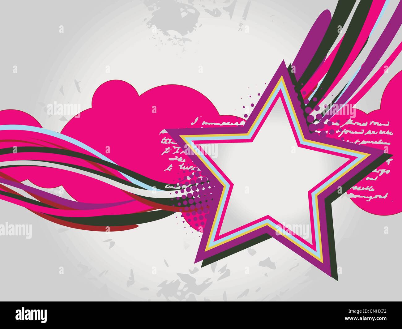 vector retro star background illustration Stock Vector Image & Art - Alamy