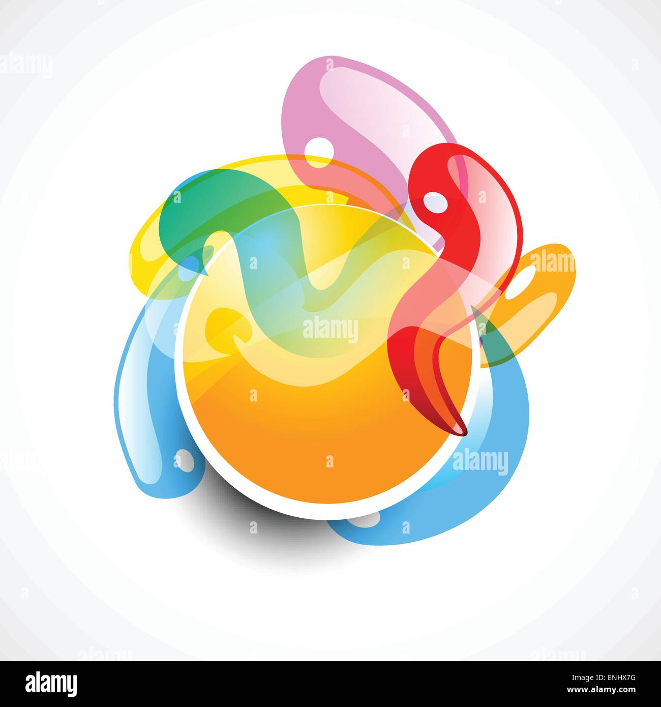 colorful bubble style shape design Stock Vector Image & Art - Alamy