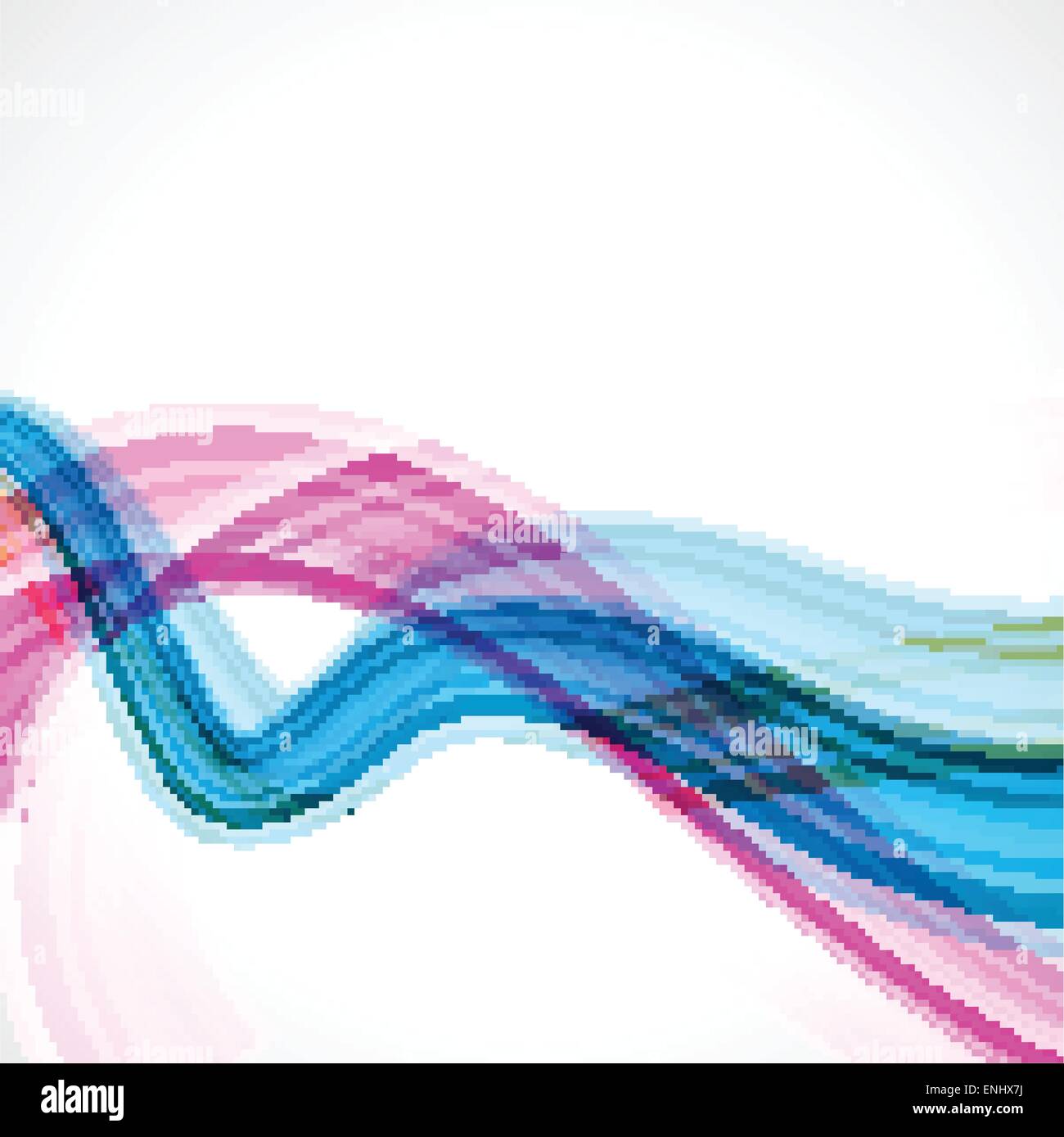 abstract blue and pink line wave Stock Vector Image & Art - Alamy
