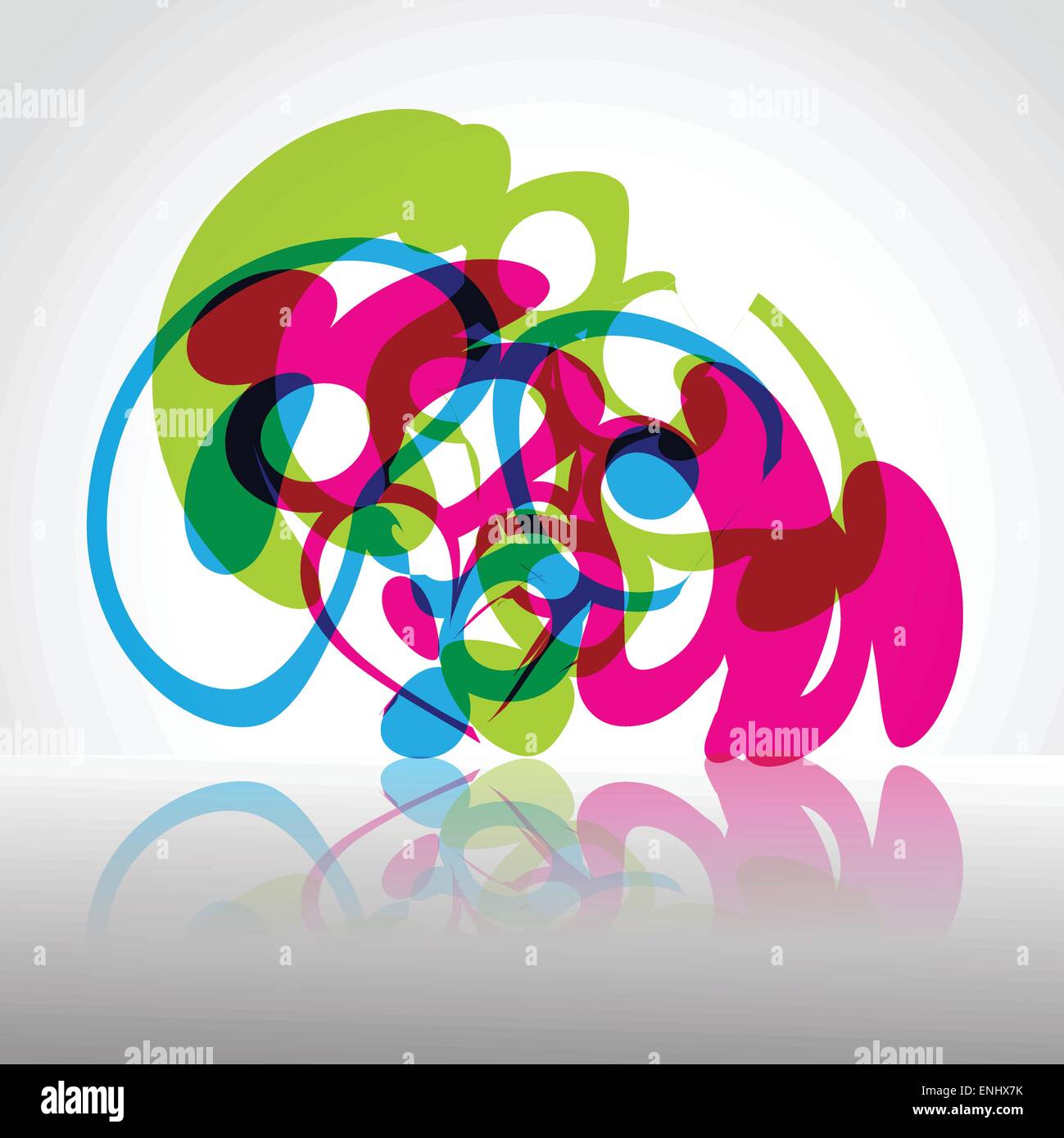 abstract colorful vector shape on white background Stock Vector Image ...