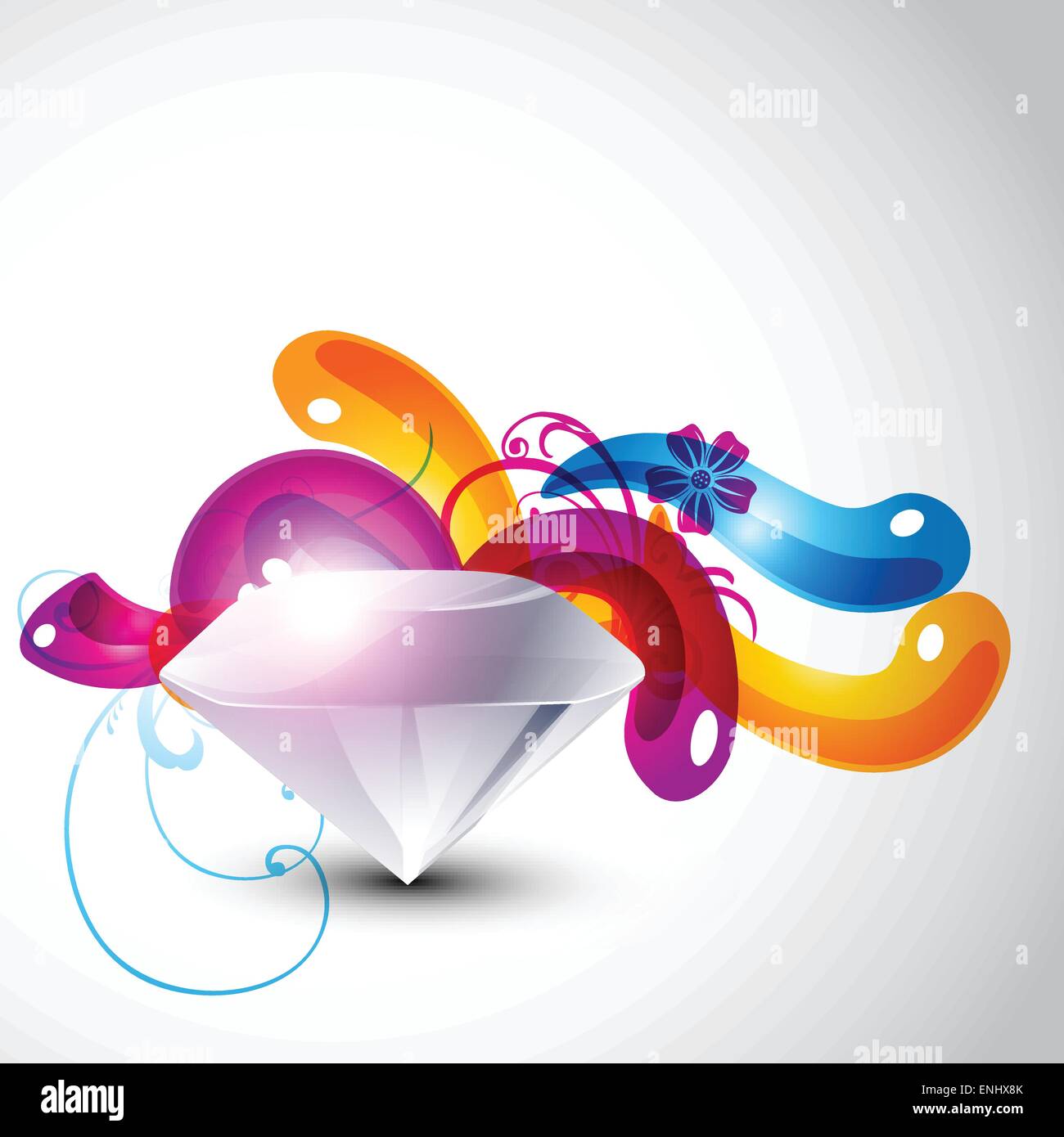vector diomond design with colorful eps10 background Stock Vector Image ...