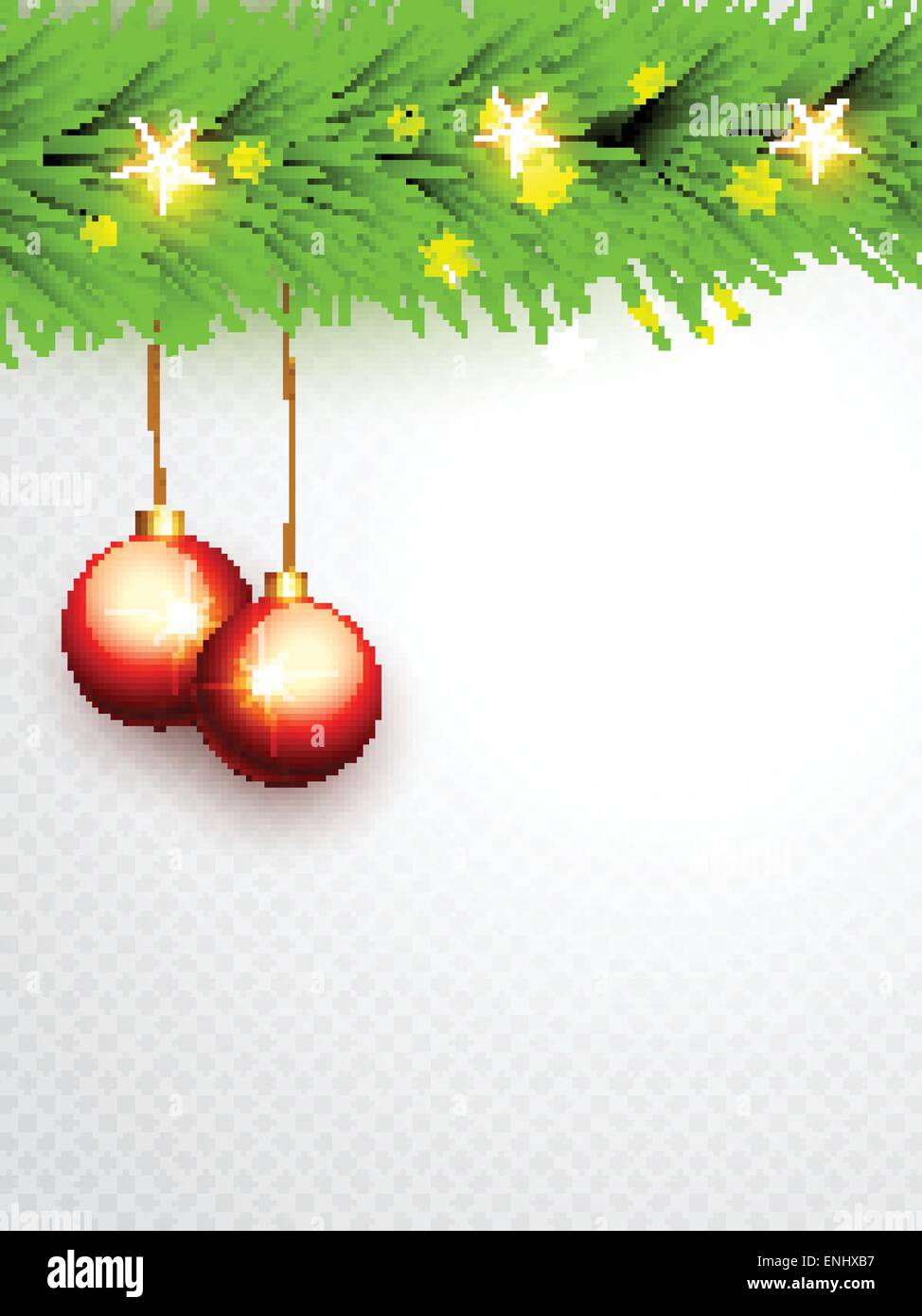Christmas ball hanging Stock Vector Images - Alamy