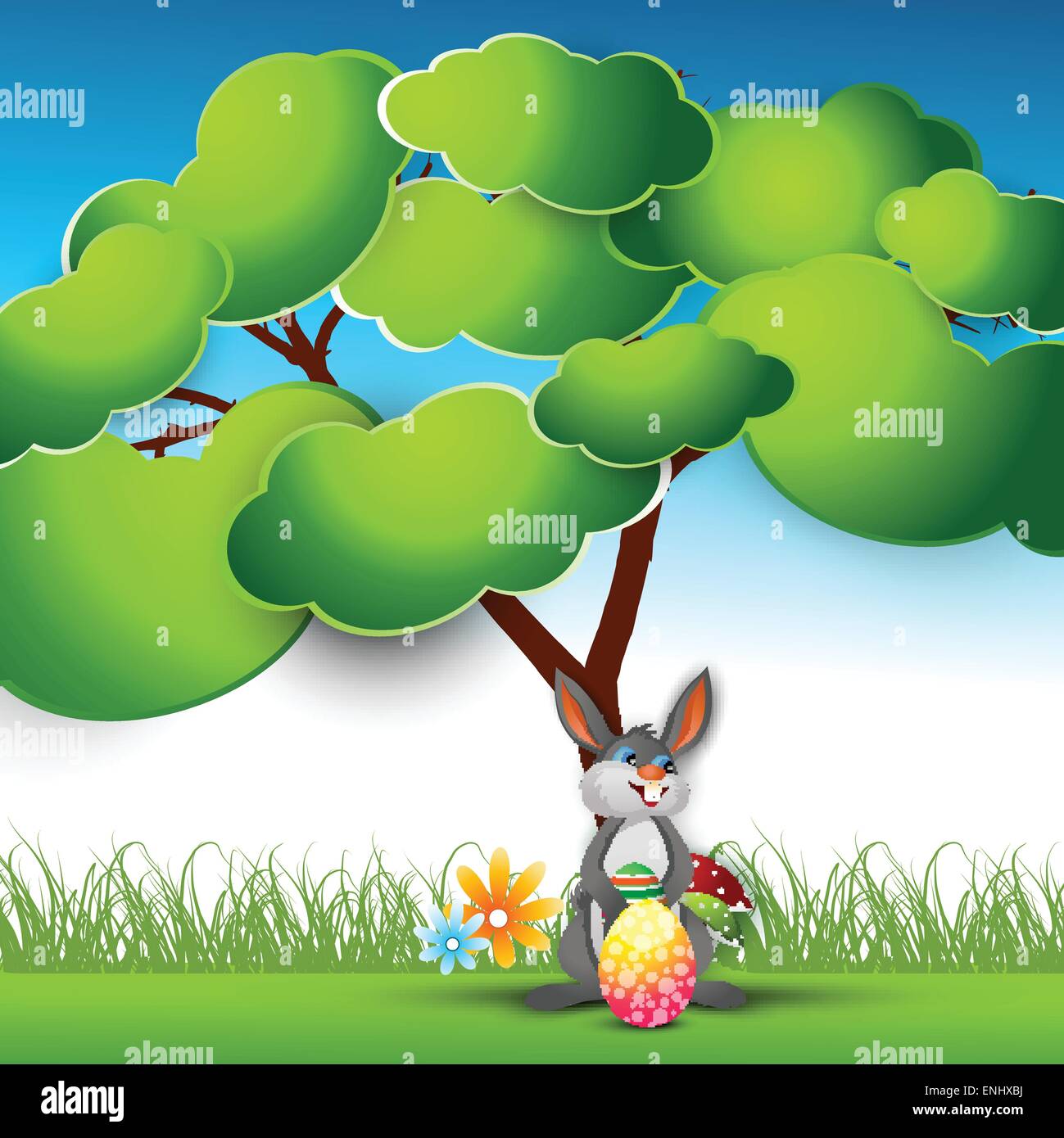 vector easter bunny background Stock Vector Image & Art - Alamy