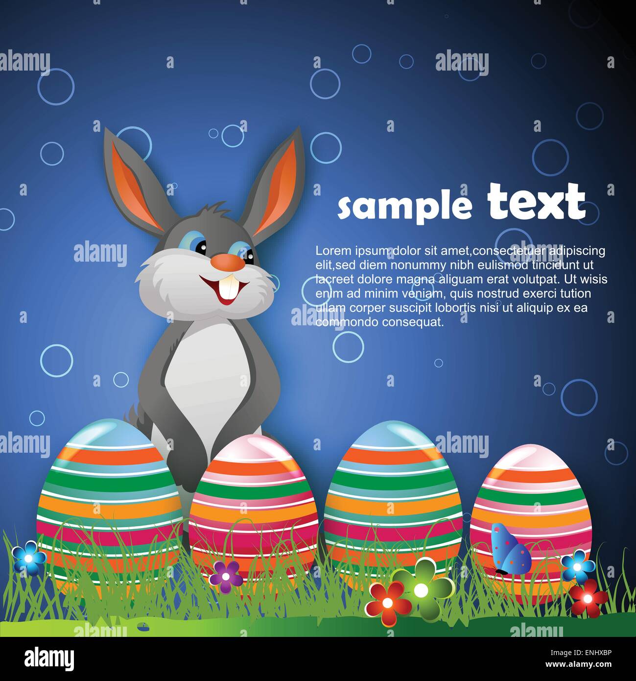 vector easter bunny background Stock Vector Image & Art - Alamy