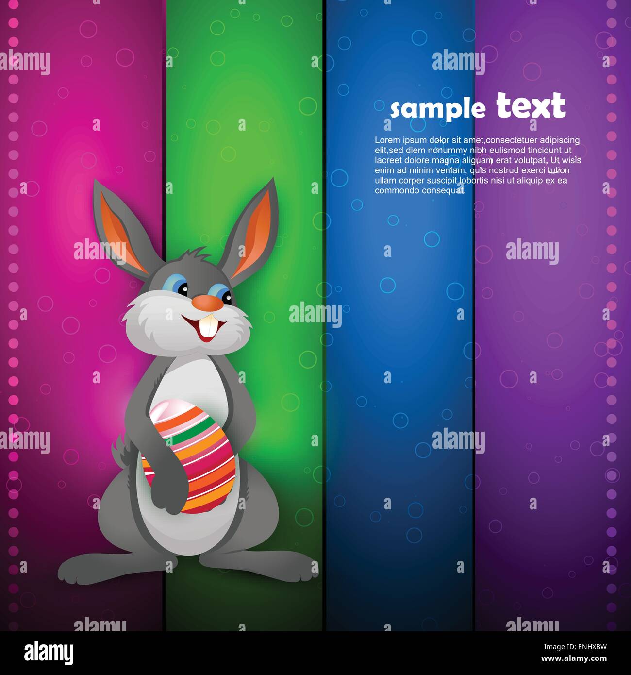 Easter bunny background Stock Vector Images - Alamy