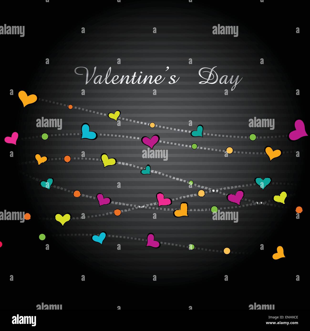 stylish colorful hearts background design Stock Vector Image & Art - Alamy