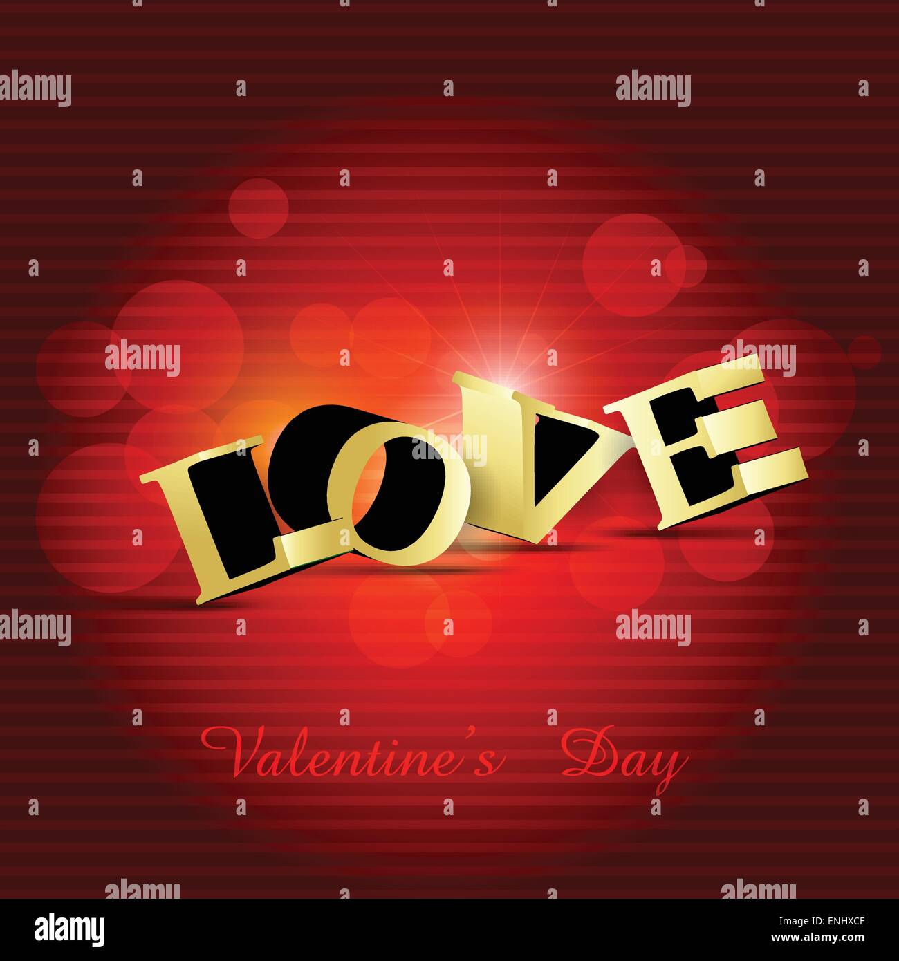 beautiful golden love background design Stock Vector Image & Art - Alamy