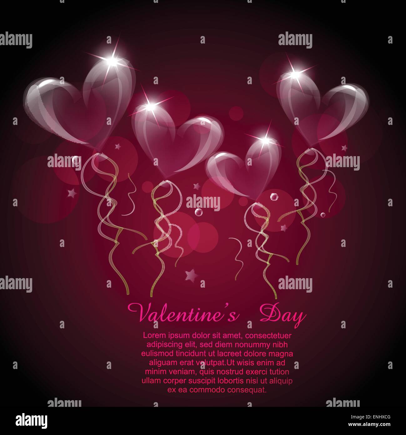 beautiful bubble heart flowing background Stock Vector Image & Art - Alamy