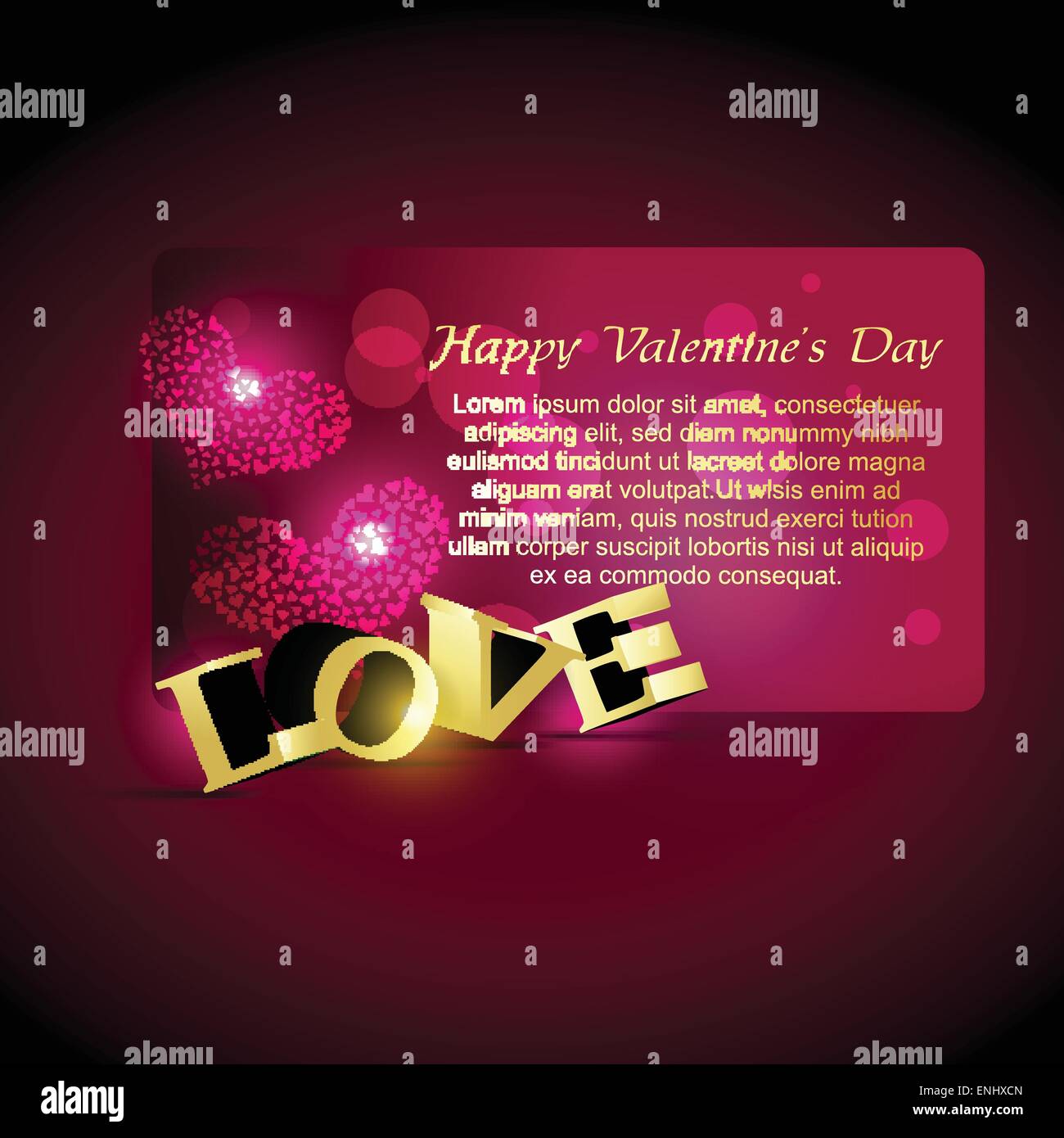 stylish love background design Stock Vector Image & Art - Alamy