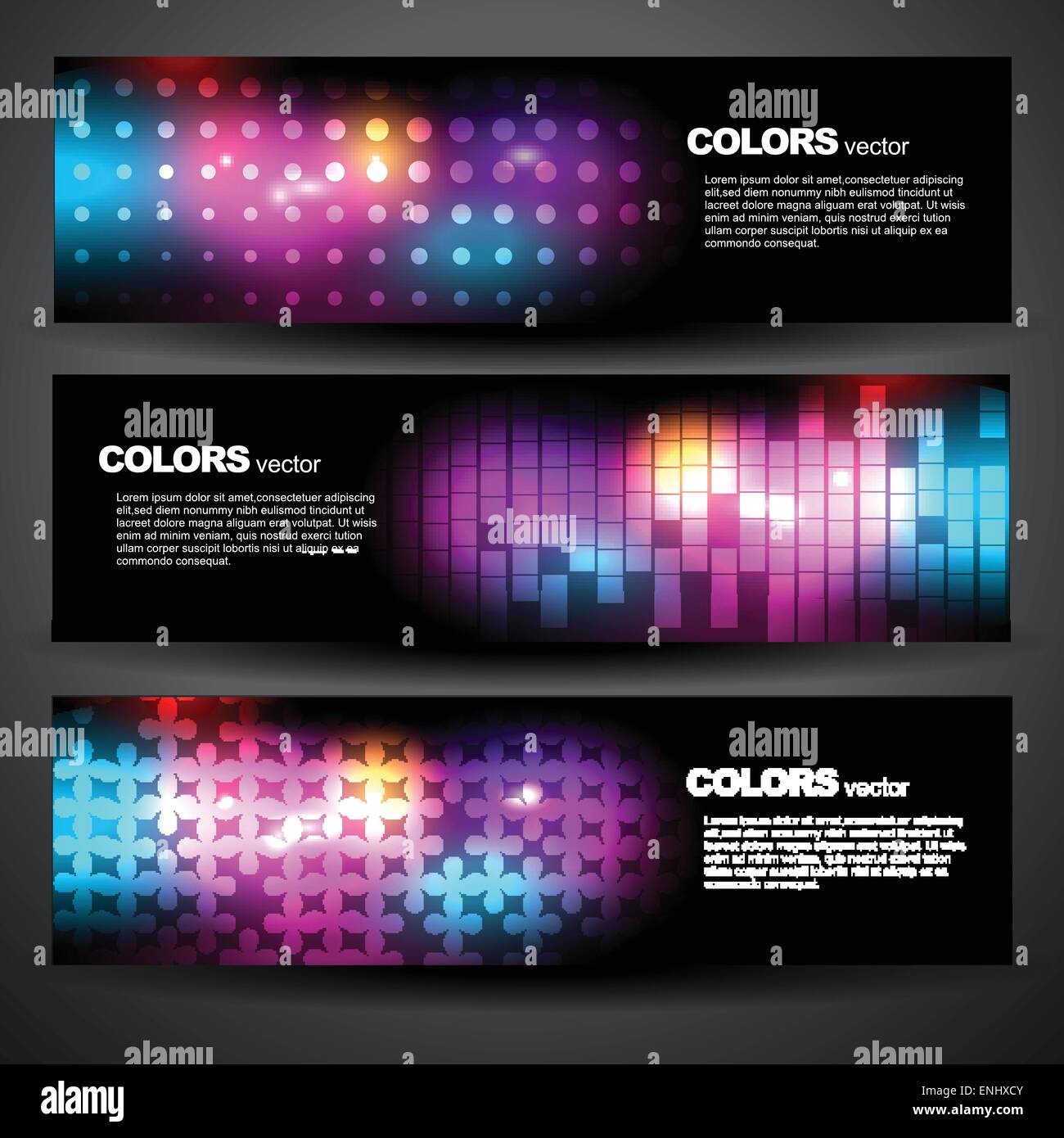 stylish shiny headers vector design Stock Vector Image & Art - Alamy