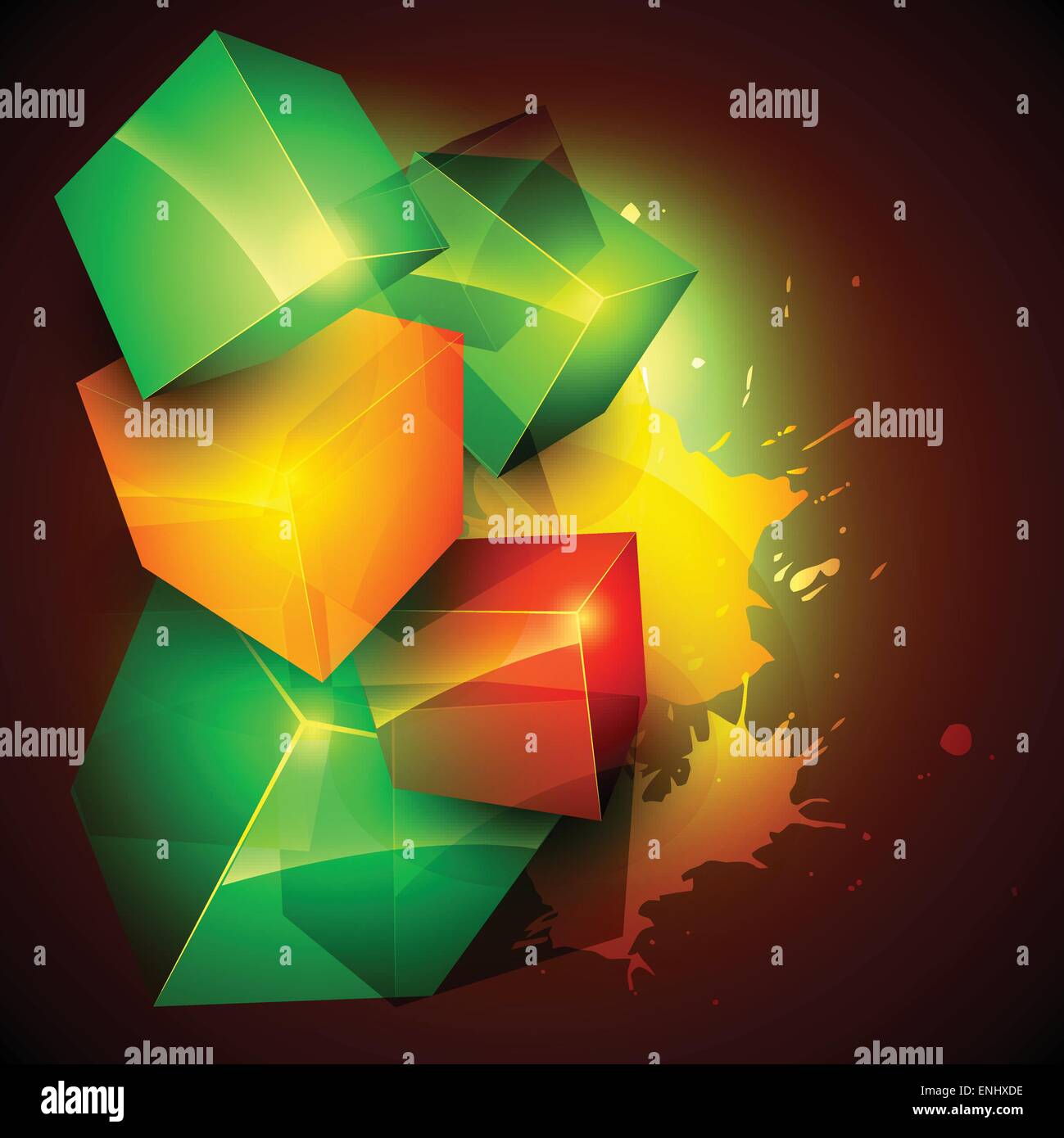 colorful boxes eps10 vector background Stock Vector Image & Art - Alamy