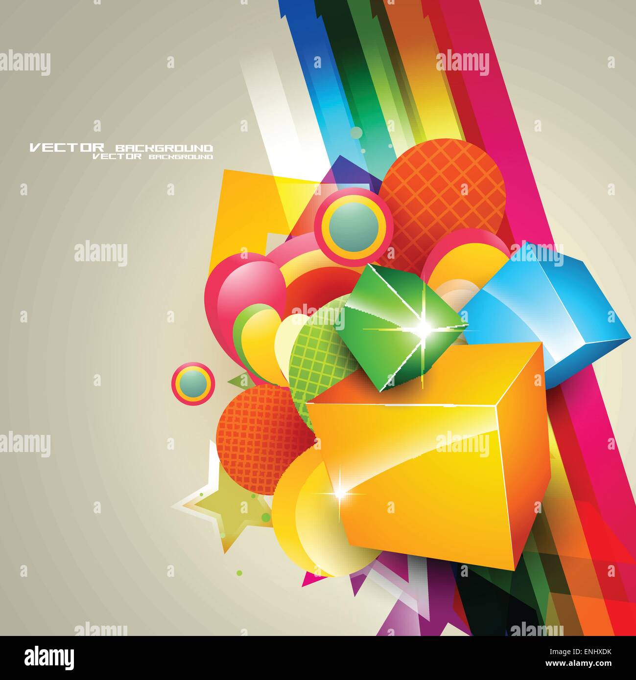 beautiful abstract shape background illustration Stock Vector Image ...