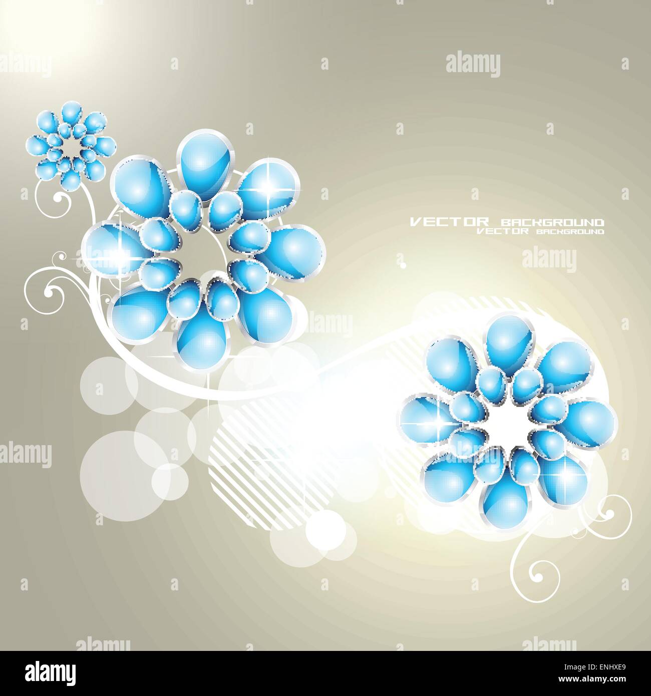 beautiful flower shape vector illustration background Stock Vector ...