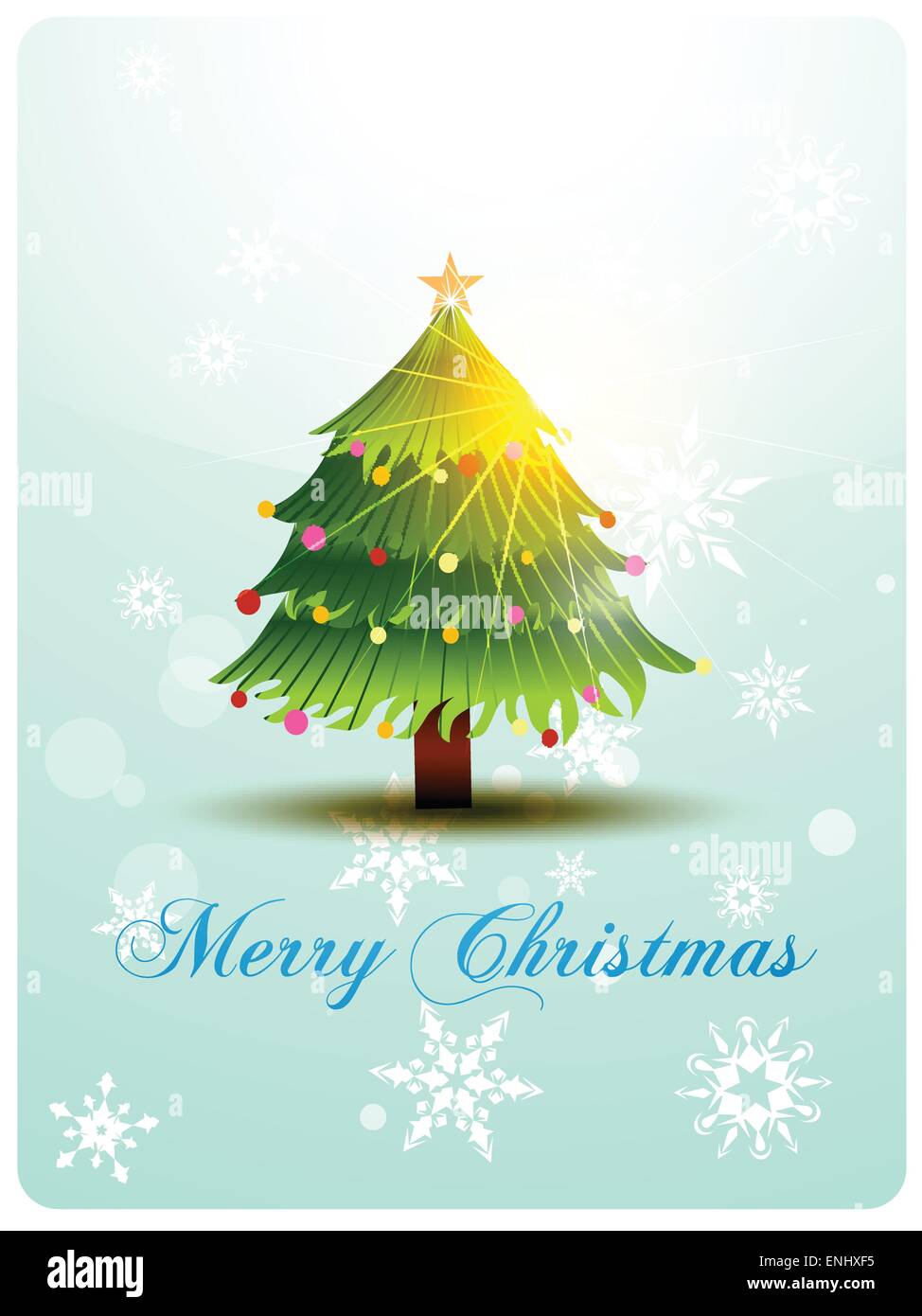 vector christmas tree on background Stock Vector Image & Art - Alamy