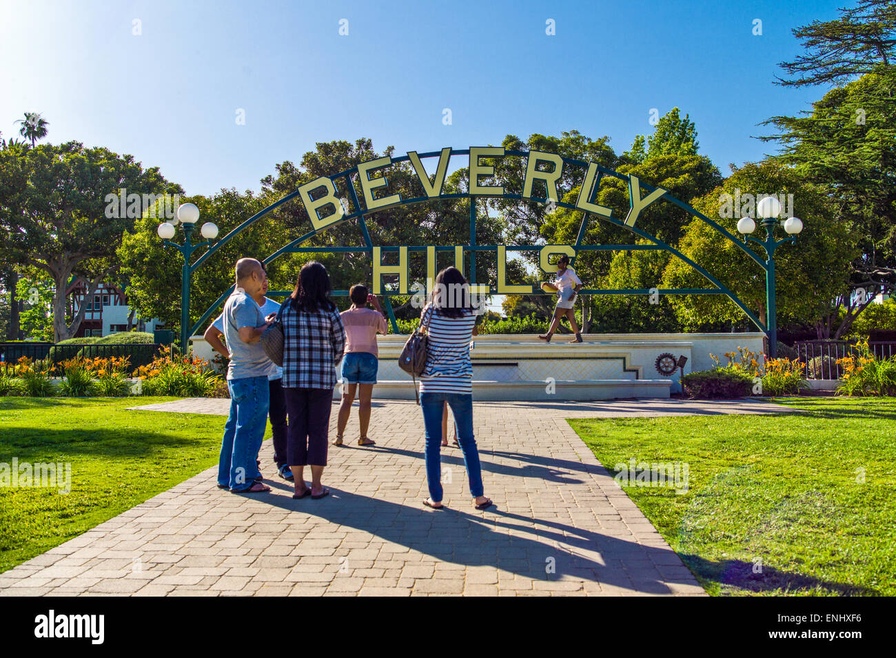 U.S.A., California, Los Angeles, the Beverly Hills park Stock Photo - Alamy