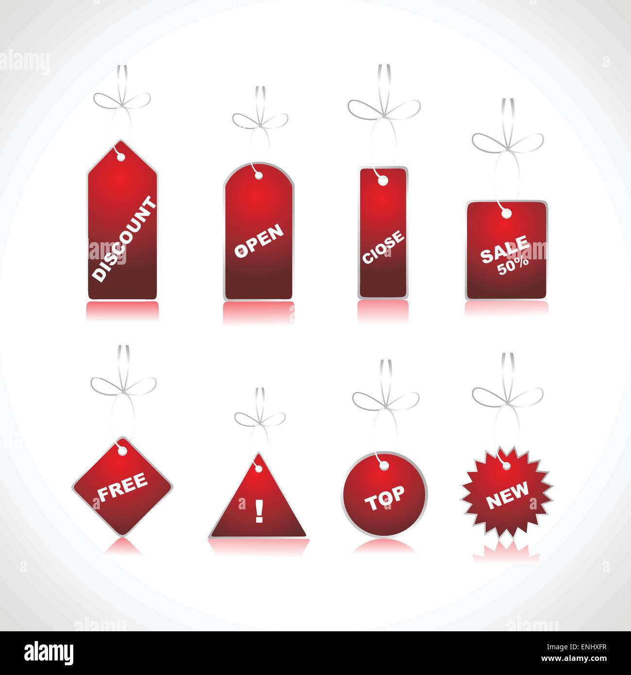 vector price tags on white Stock Vector Image & Art - Alamy