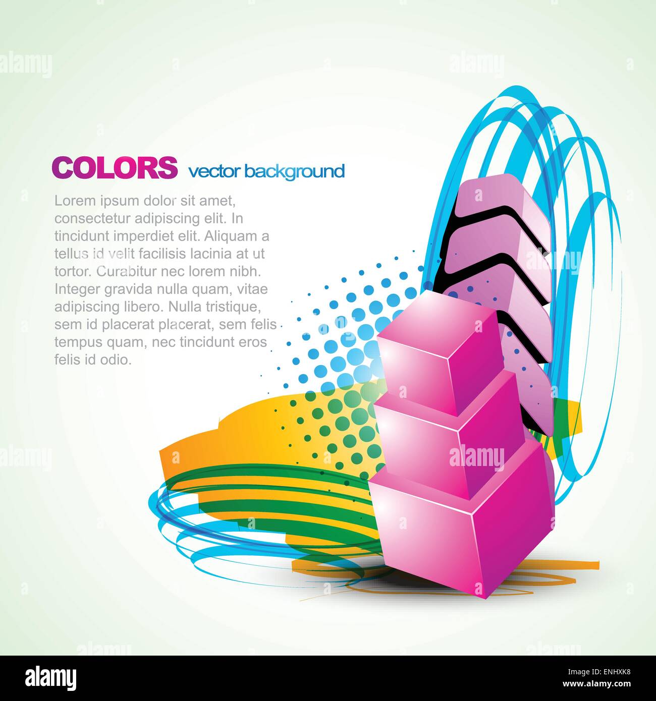 artistic colorful vector eps10 background design with space for your ...
